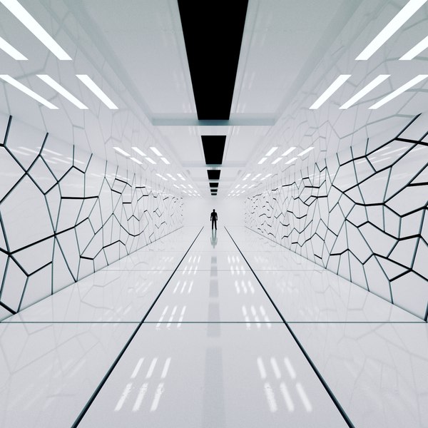 Science-Fiction-Tunnel 3D-Modell - TurboSquid 2513120