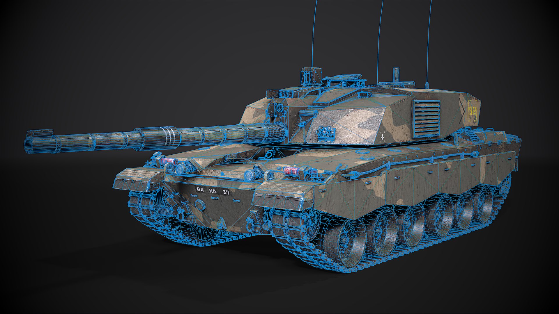 3D model Tank challenger 2 - TurboSquid 2179304