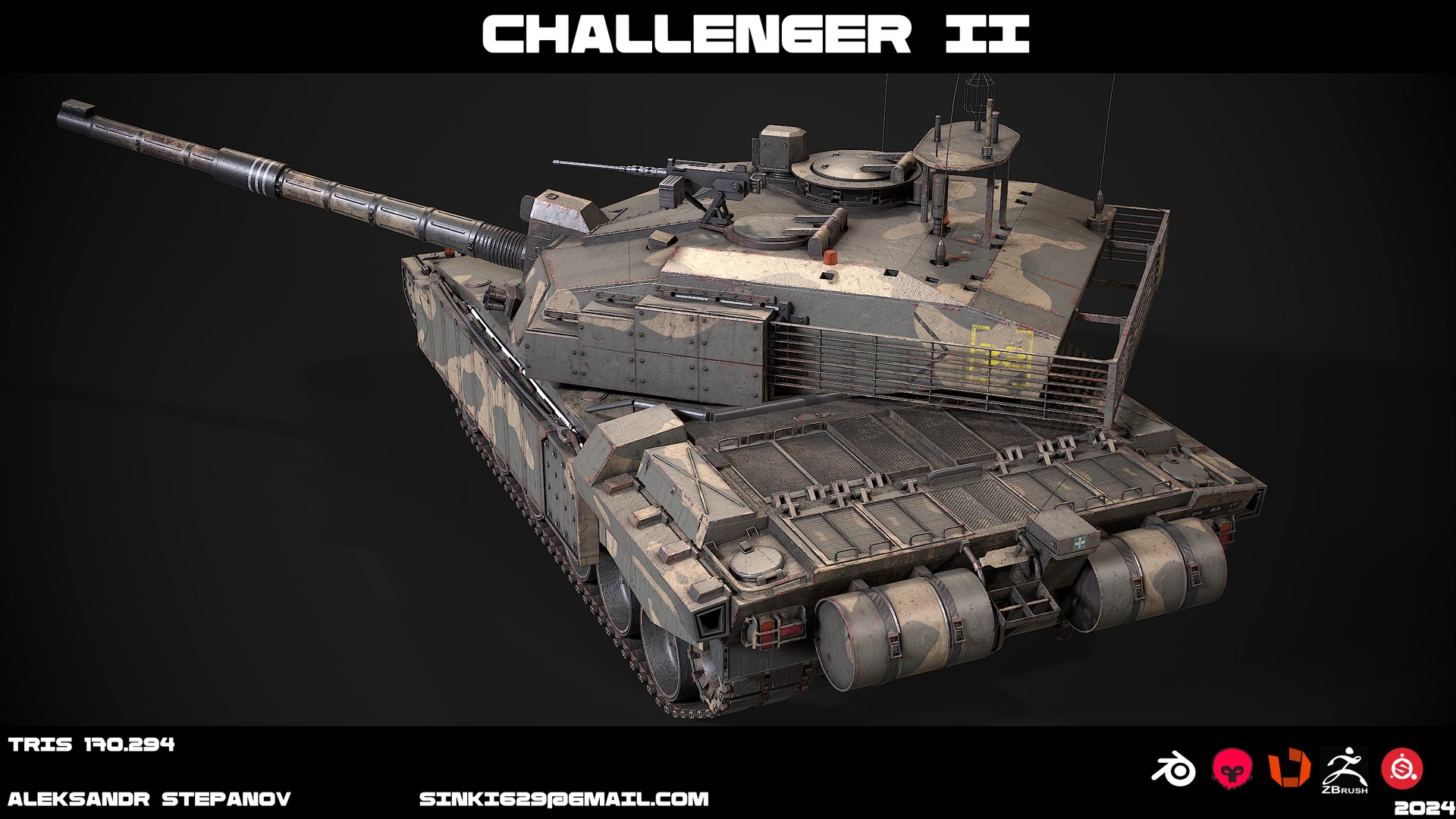 3D model Tank challenger 2 - TurboSquid 2179304