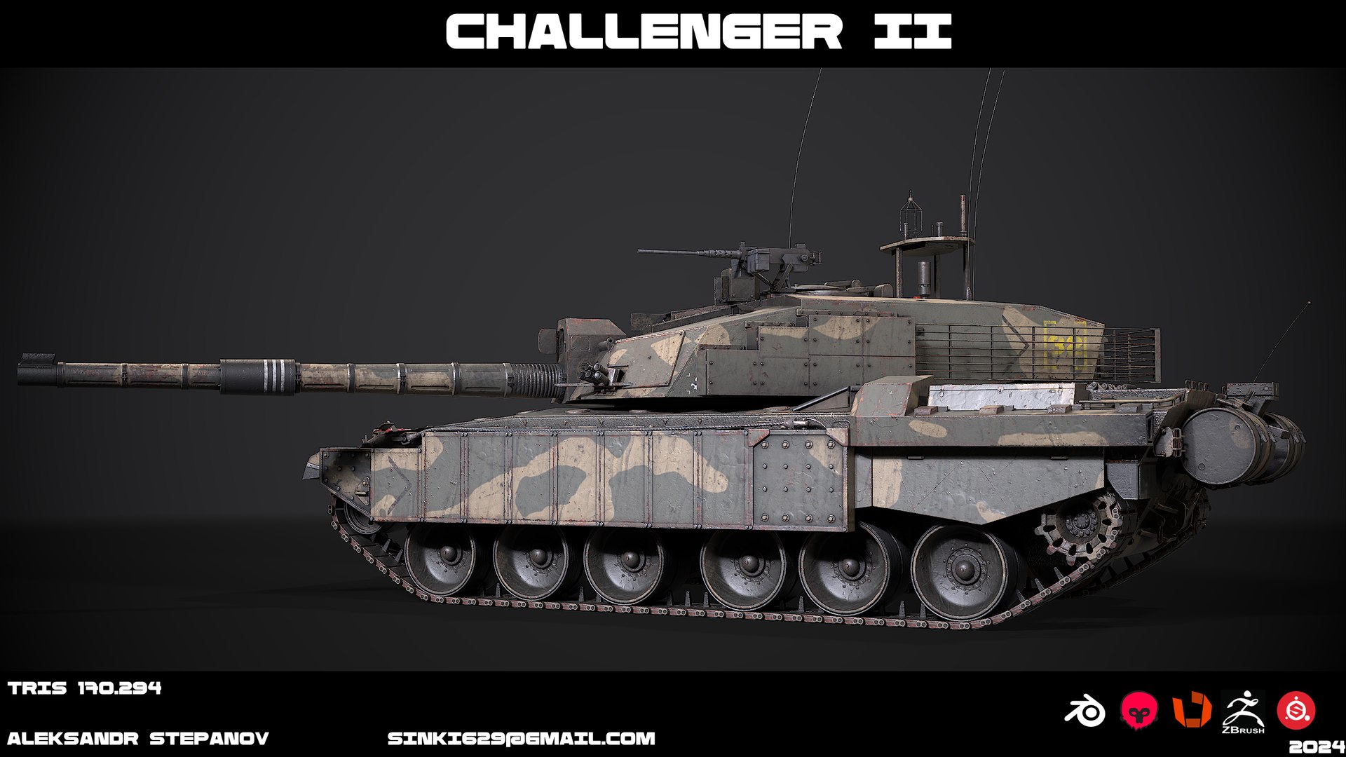 3D model Tank challenger 2 - TurboSquid 2179304