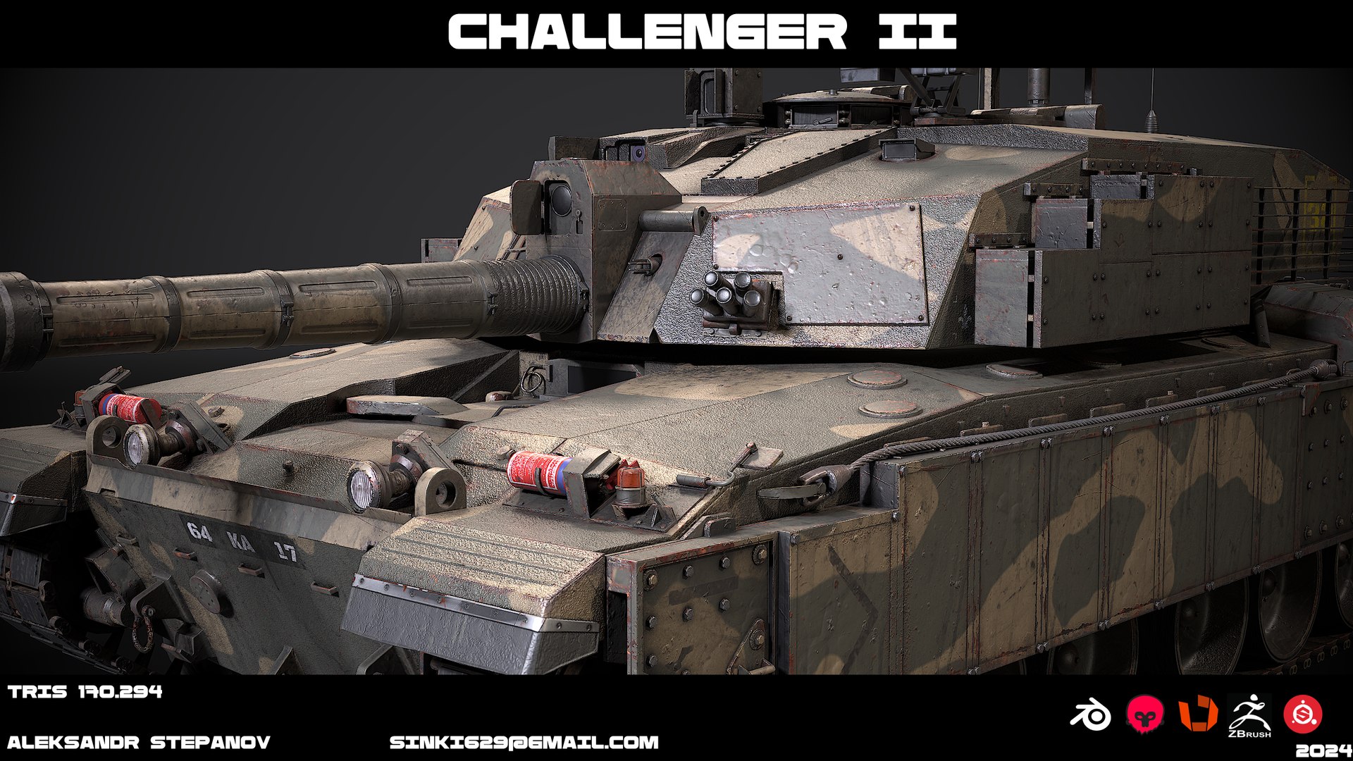 3D model Tank challenger 2 - TurboSquid 2179304