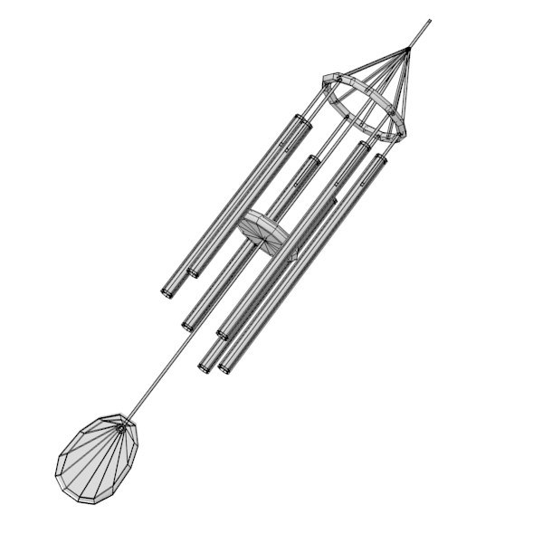 3d wind chimes model