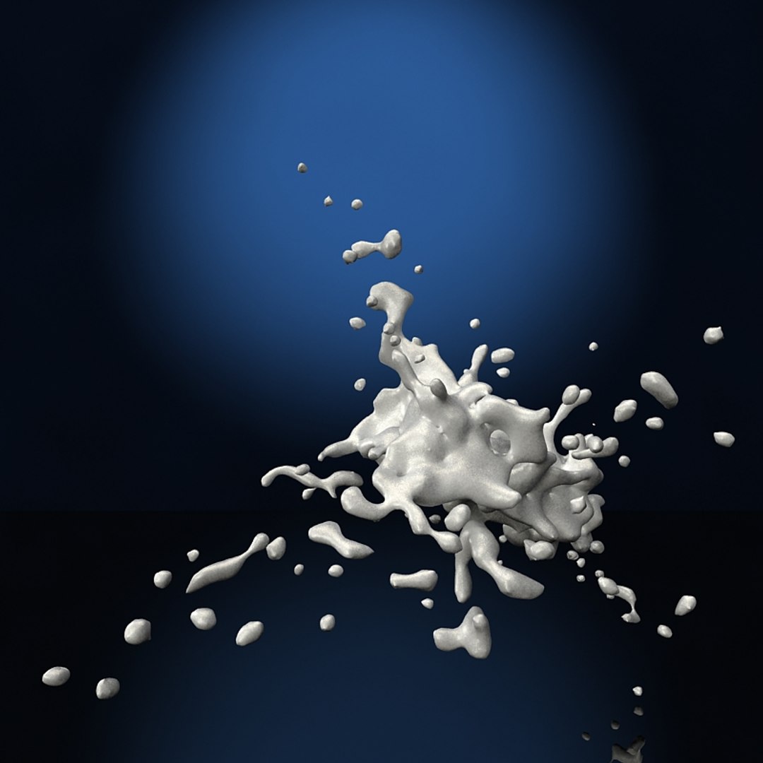 paint splash 3d model