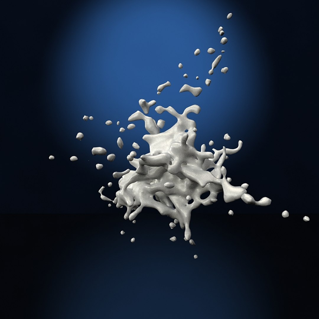 paint splash 3d model