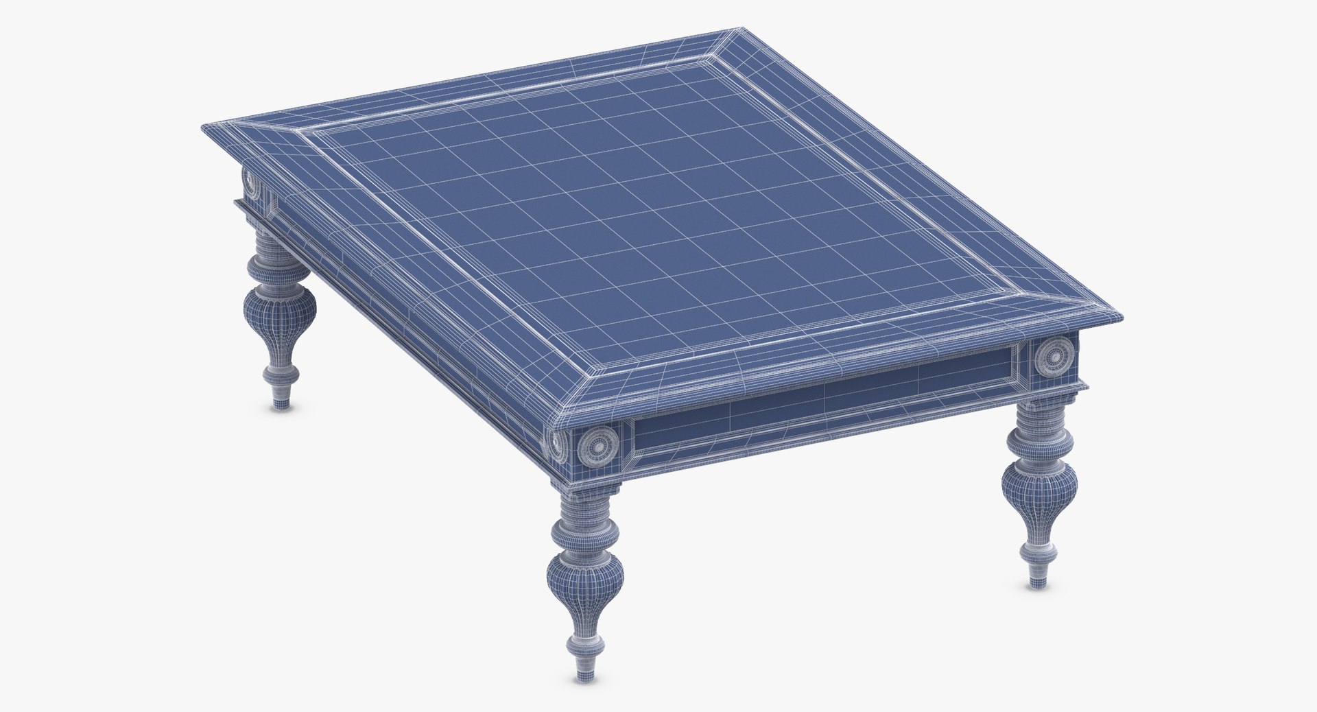 Traditional Coffee Table 3D Model - TurboSquid 1253549