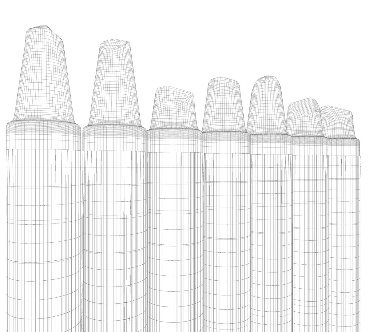 3D Wax Crayons Model - TurboSquid 2143615