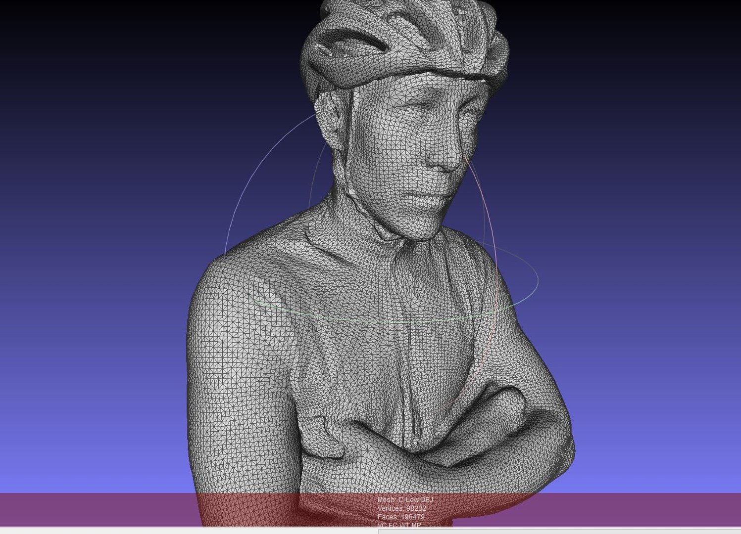 cyclist 3d model