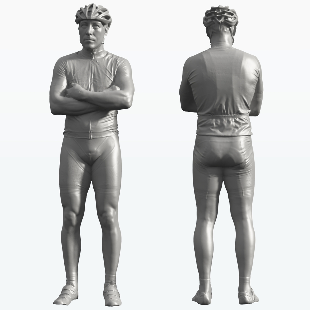 cyclist 3d model