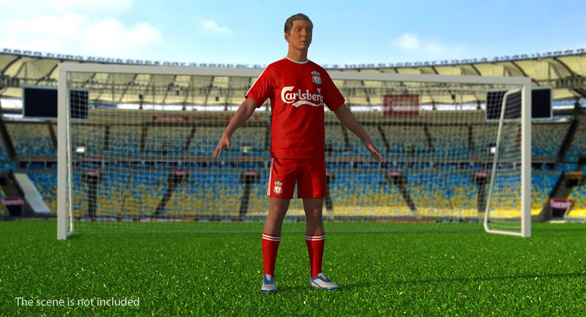 3D model soccer football player liverpool - TurboSquid 1312696