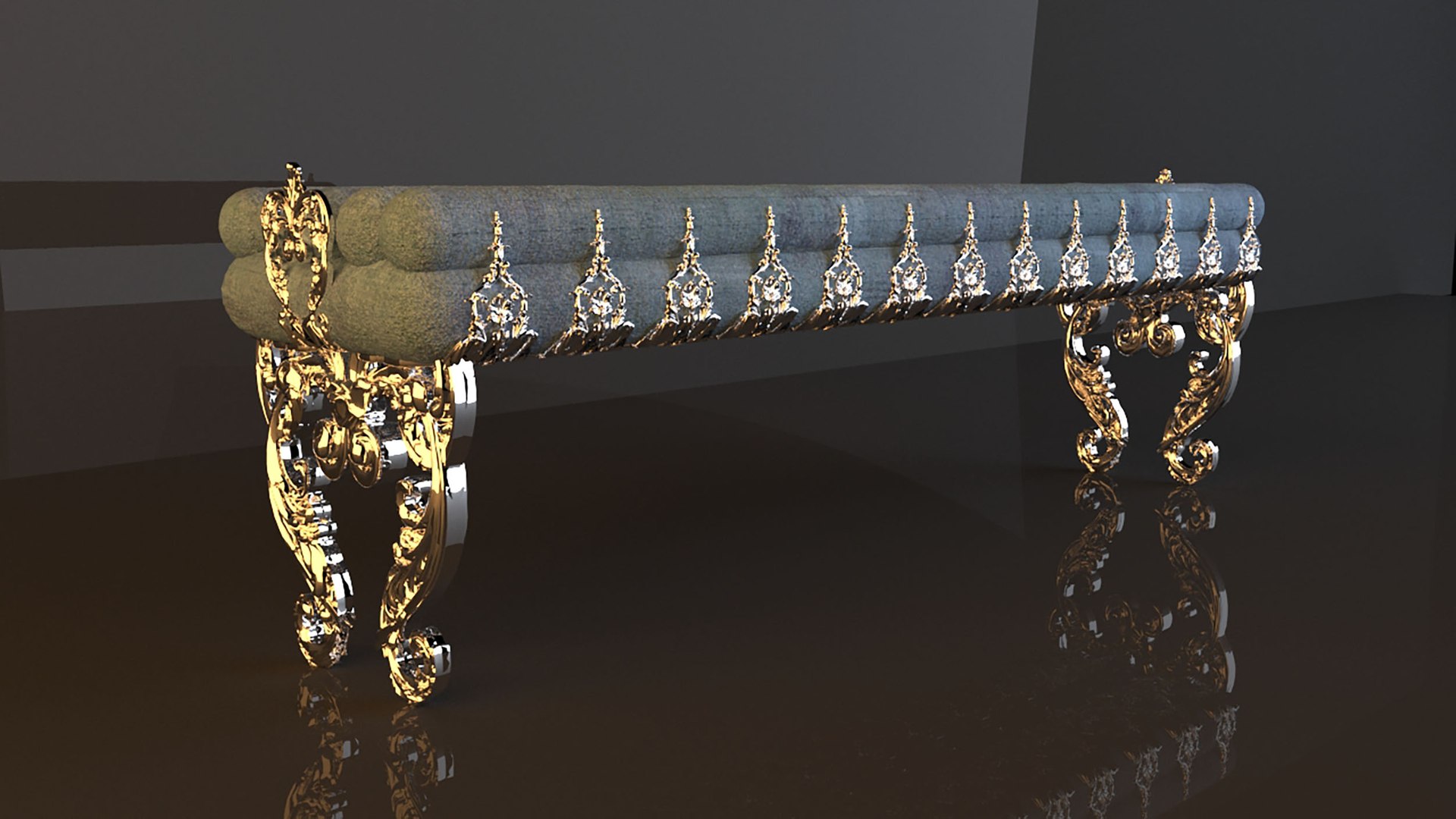 3D Ottoman - TurboSquid 2245392