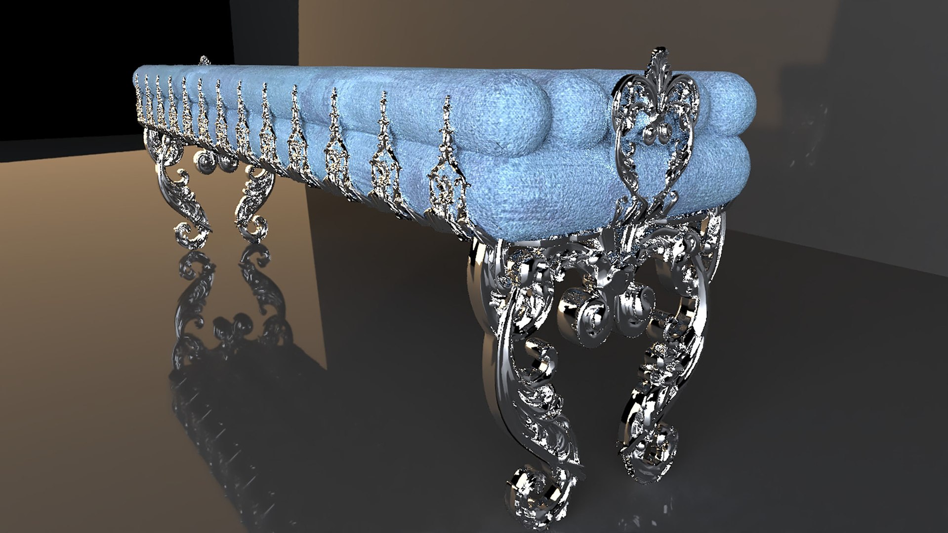 3D Ottoman - TurboSquid 2245392