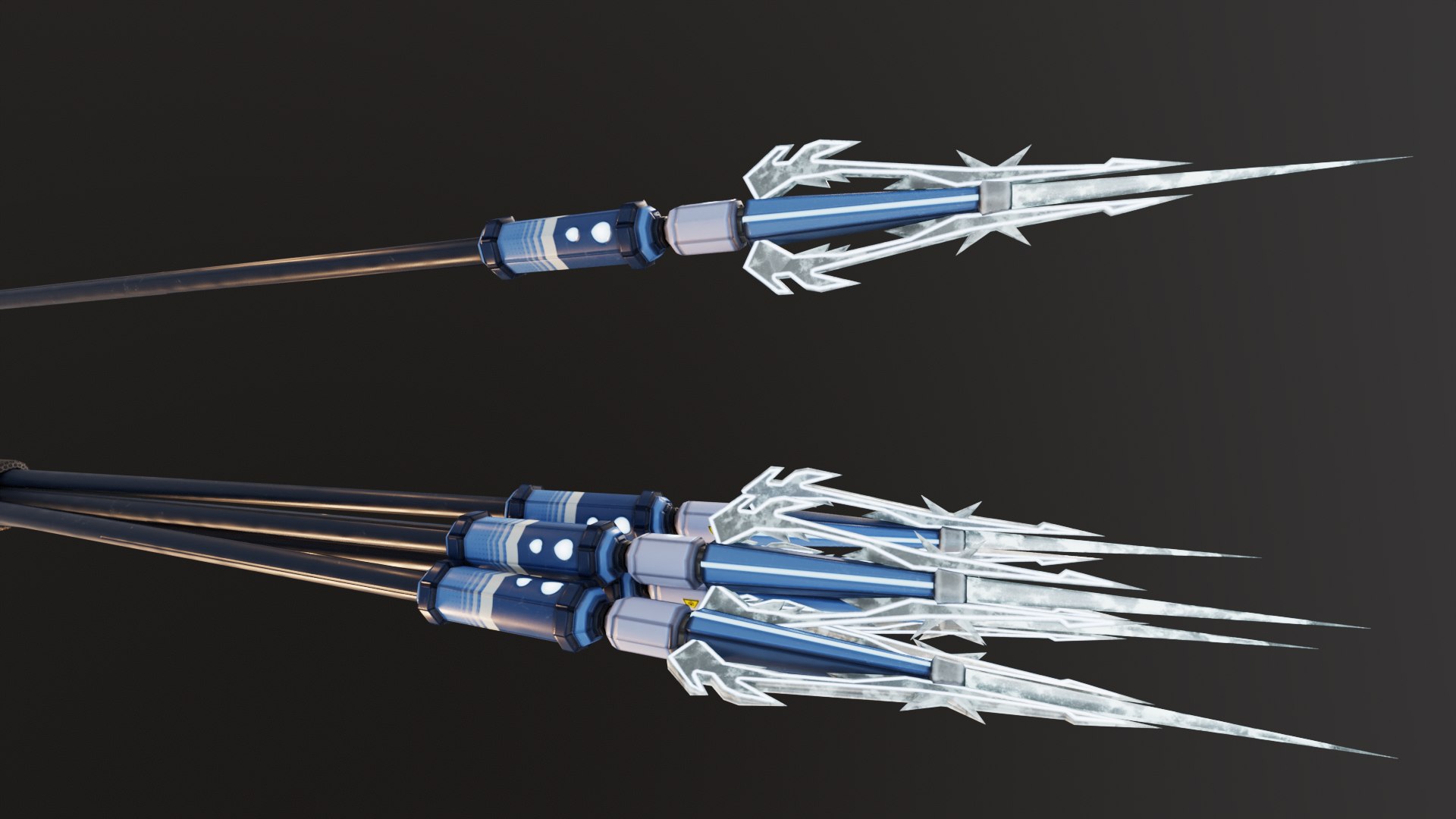 3D Model Sci-Fi Ice Arrows - TurboSquid 2279167
