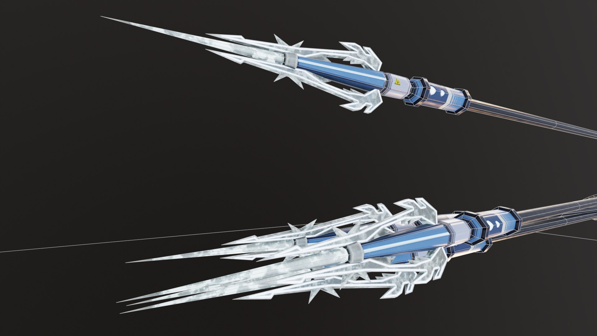 3D Model Sci-Fi Ice Arrows - TurboSquid 2279167