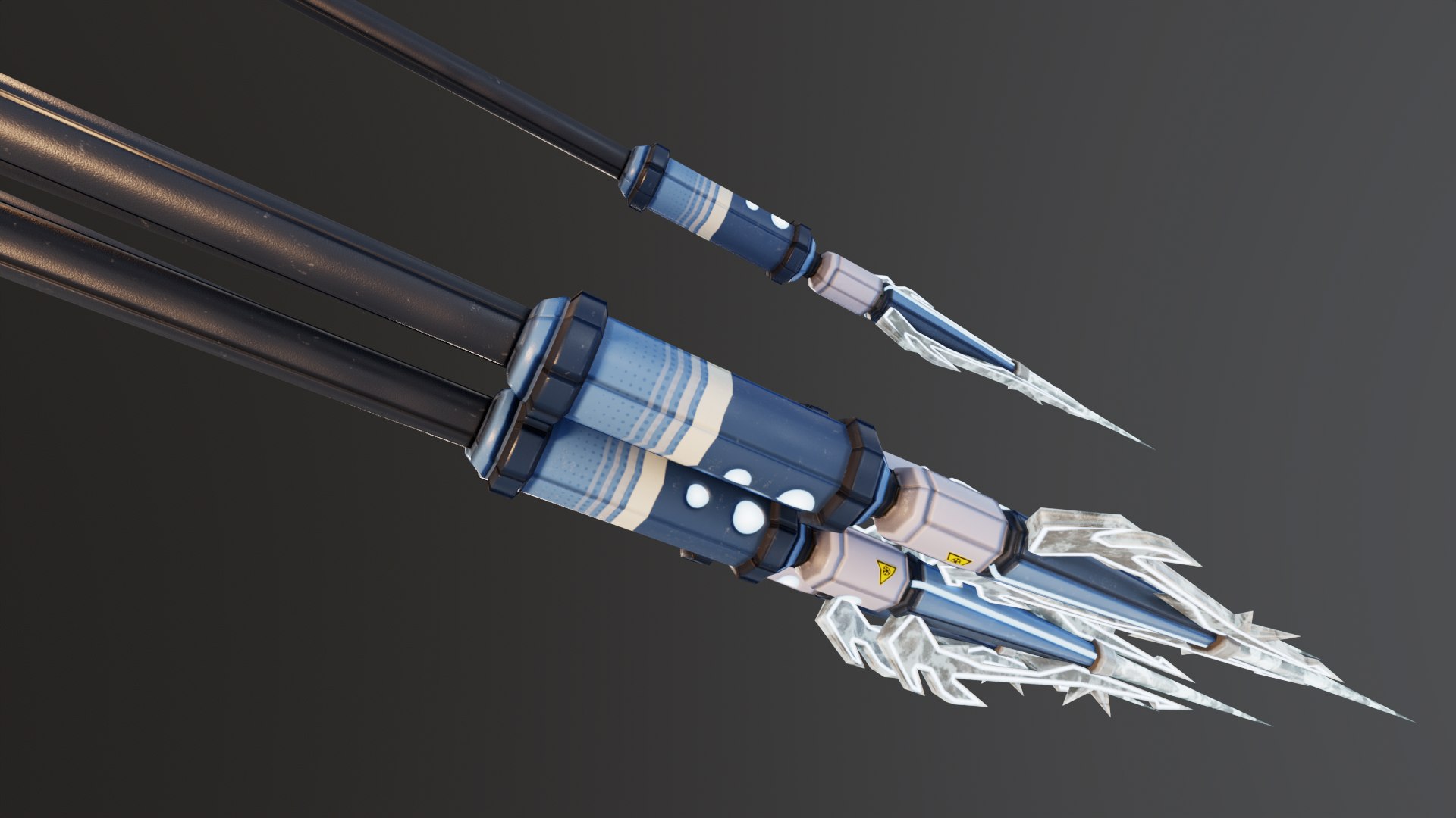 3D Model Sci-Fi Ice Arrows - TurboSquid 2279167