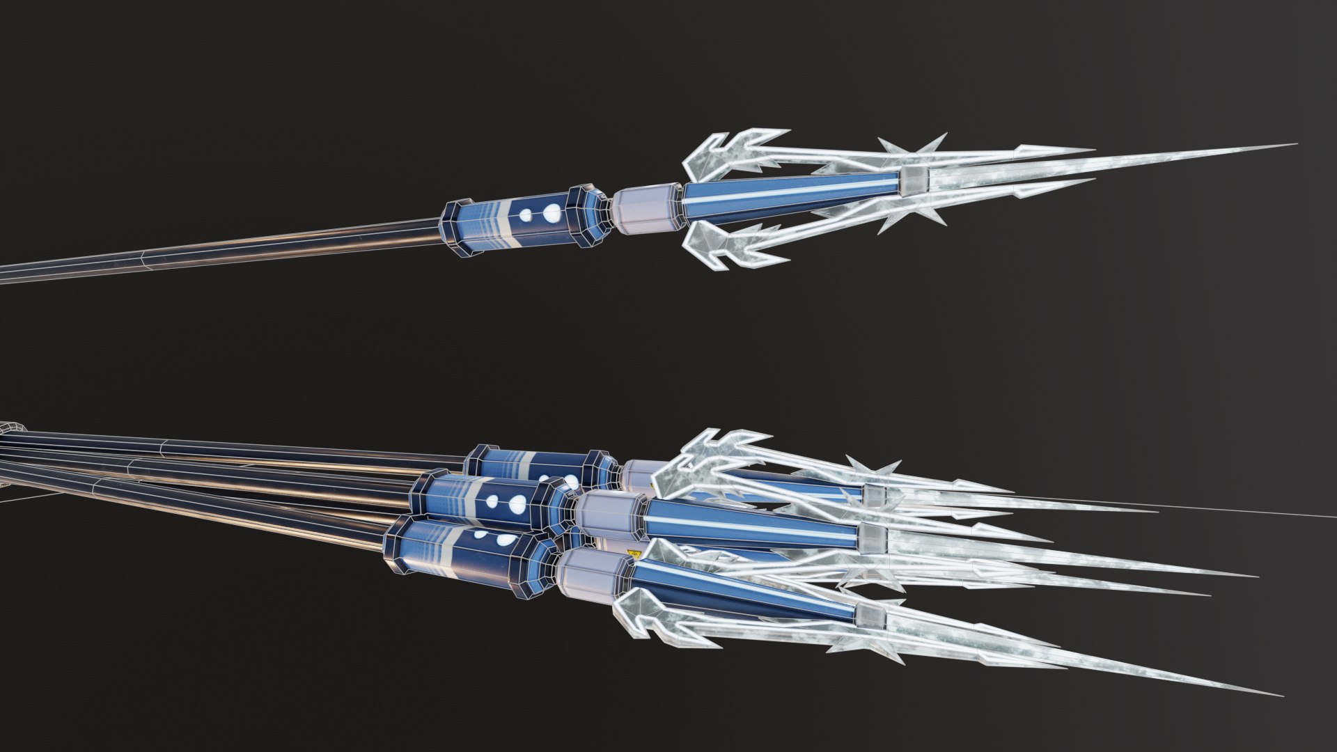 3D Model Sci-Fi Ice Arrows - TurboSquid 2279167