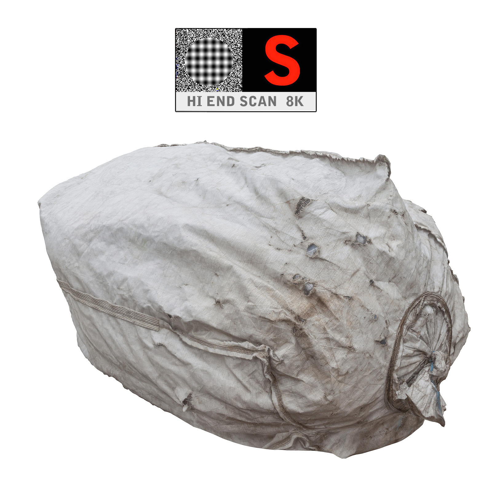 large bags garbages pack4 3d 3ds