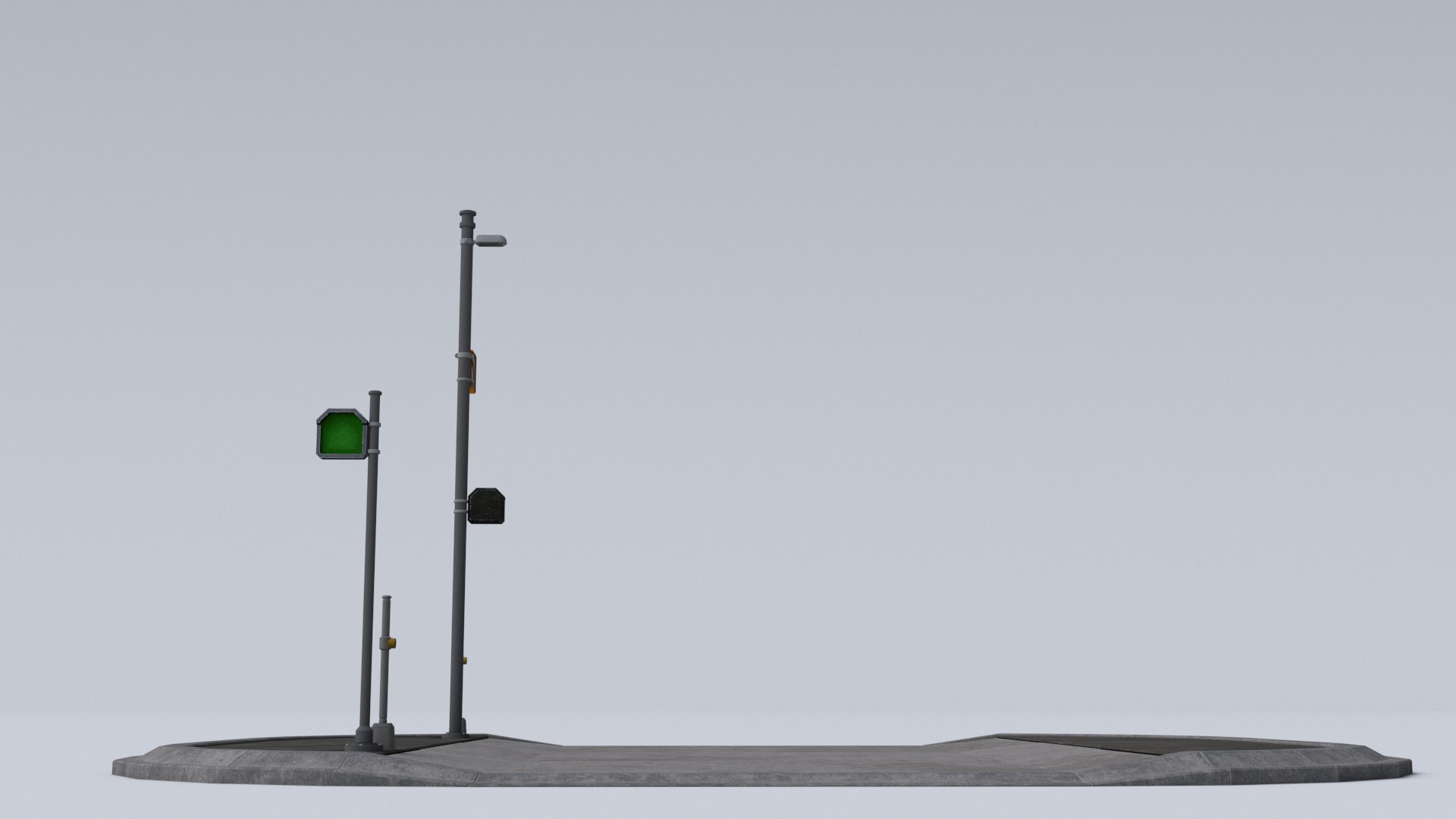 Traffic Island 3D - TurboSquid 2148291