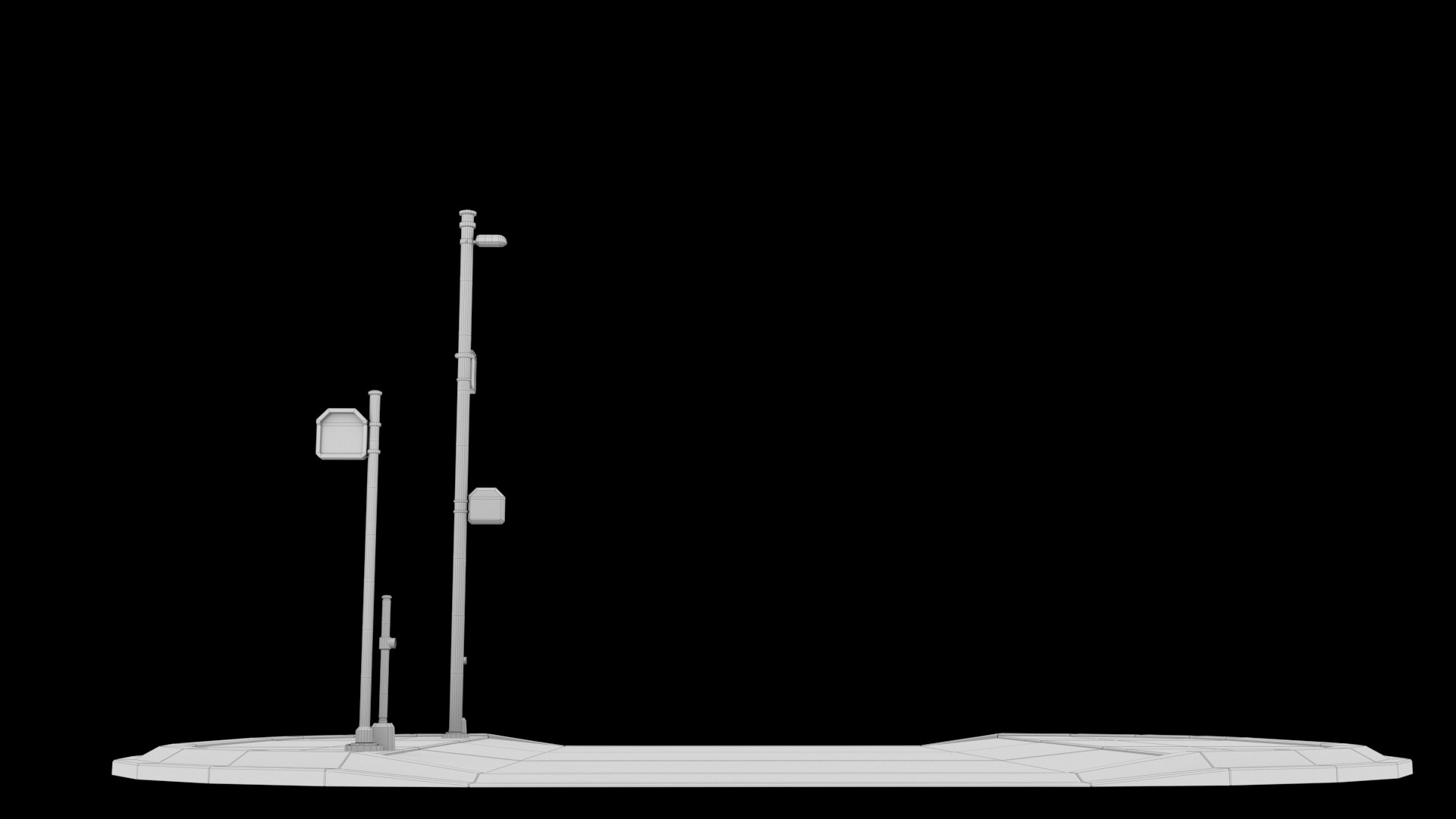 Traffic Island 3D - TurboSquid 2148291
