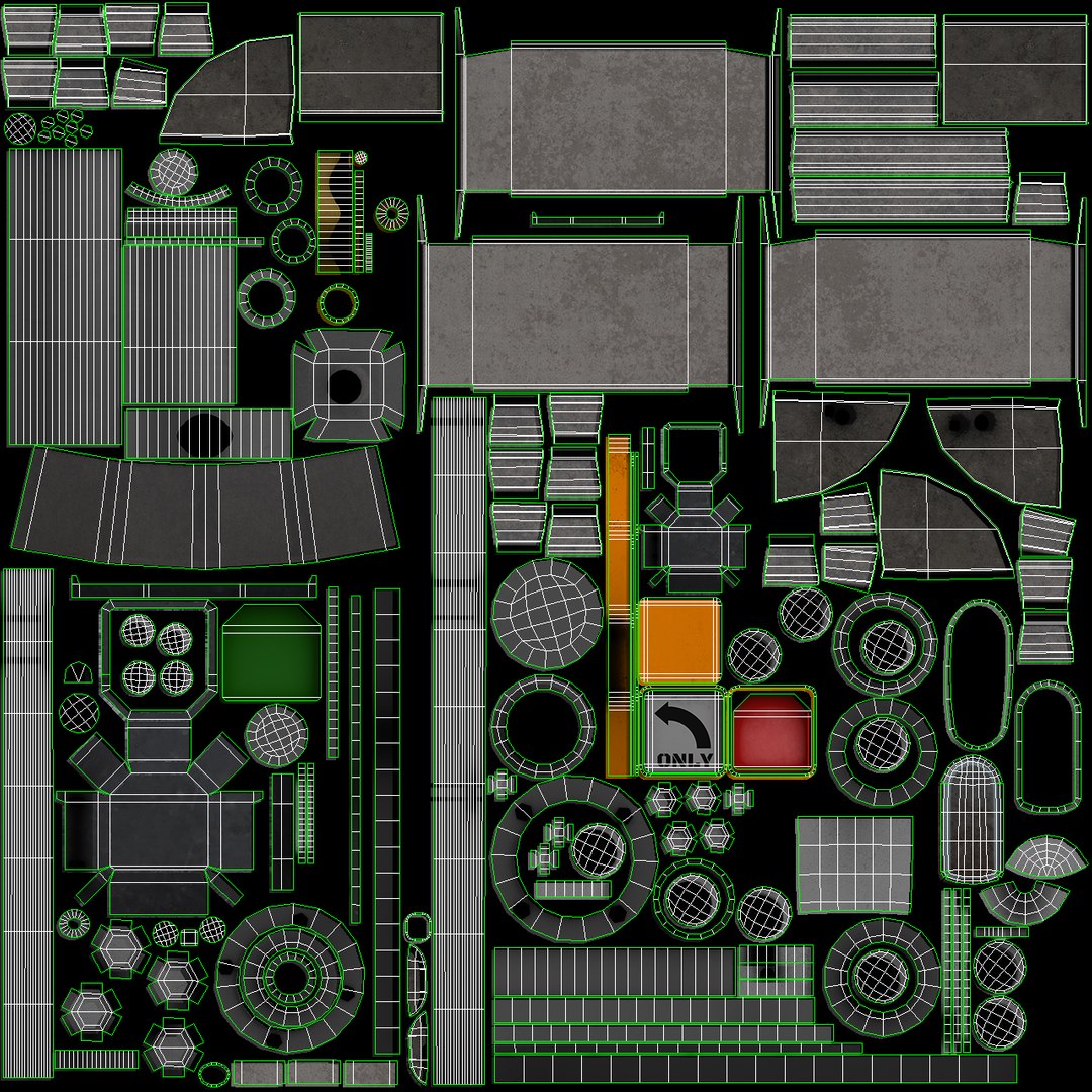 Traffic Island 3D - TurboSquid 2148291