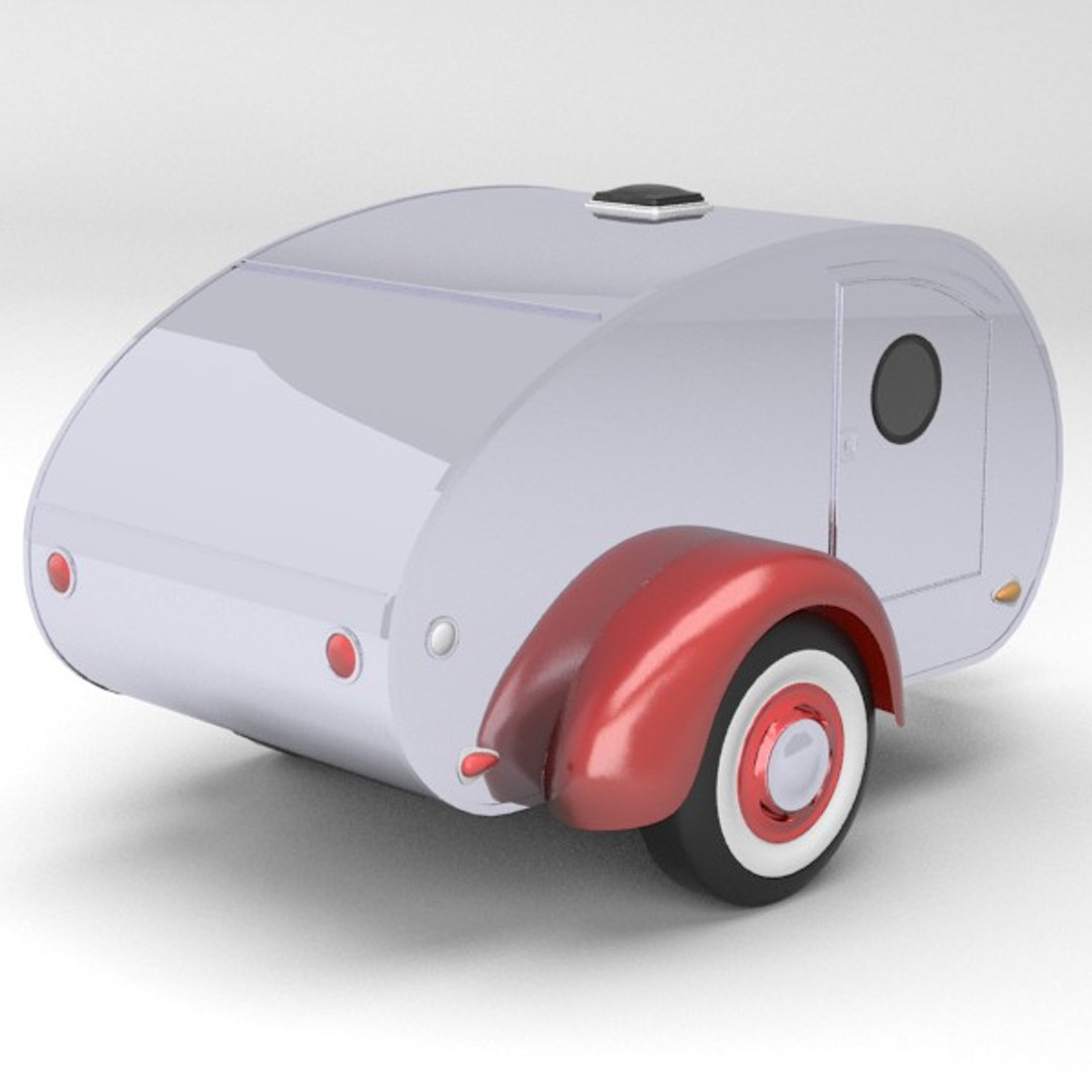 Teardrop Travel Trailer 3d Model