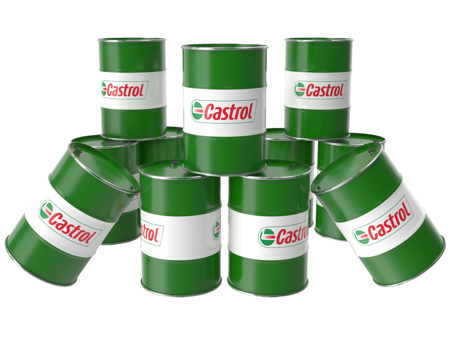 3D Castrol Eni Exonmobil Petrochina - TurboSquid 1812702