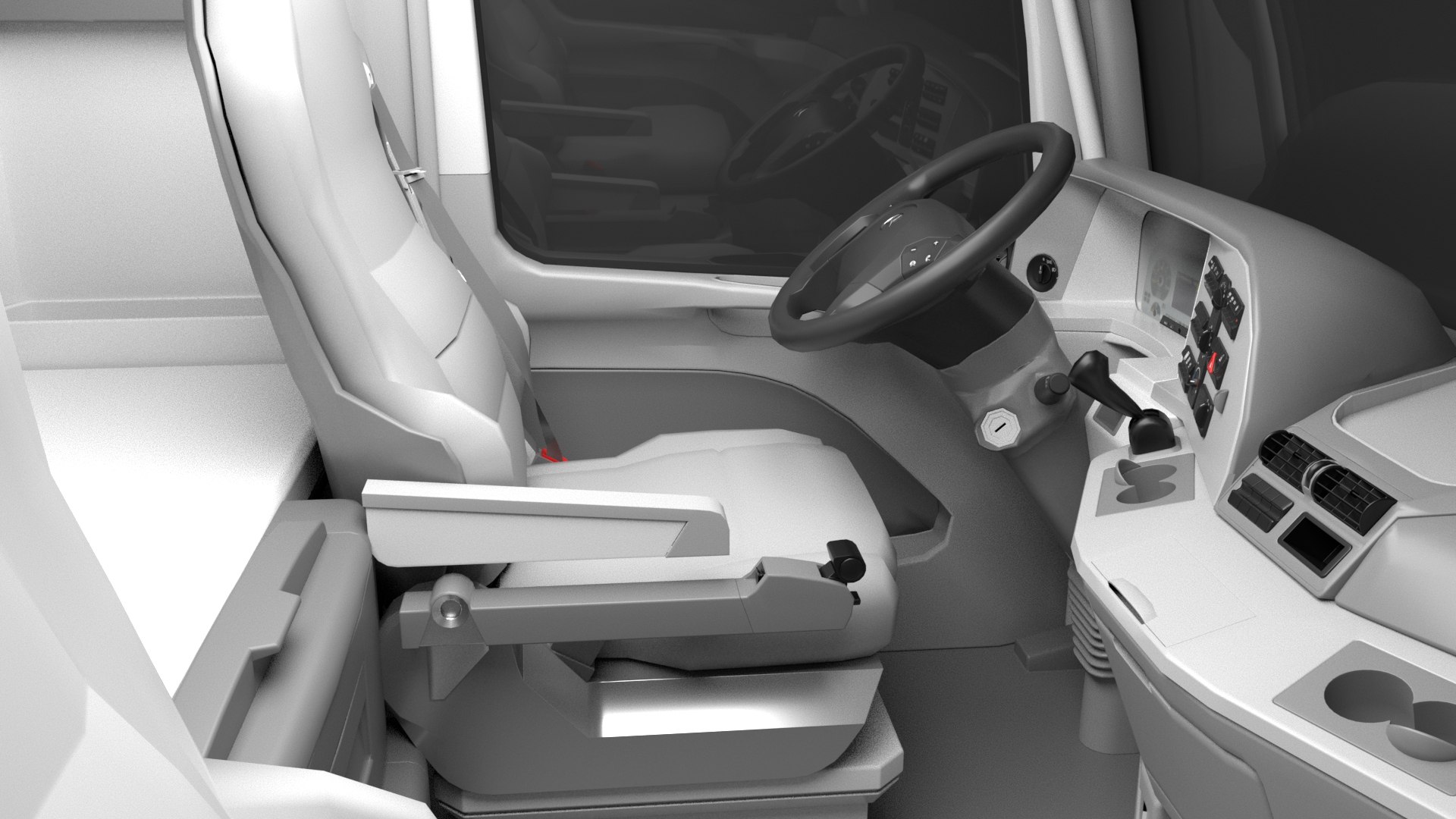 MercedesBenz-Actros Interior 3D Model - TurboSquid 2117997