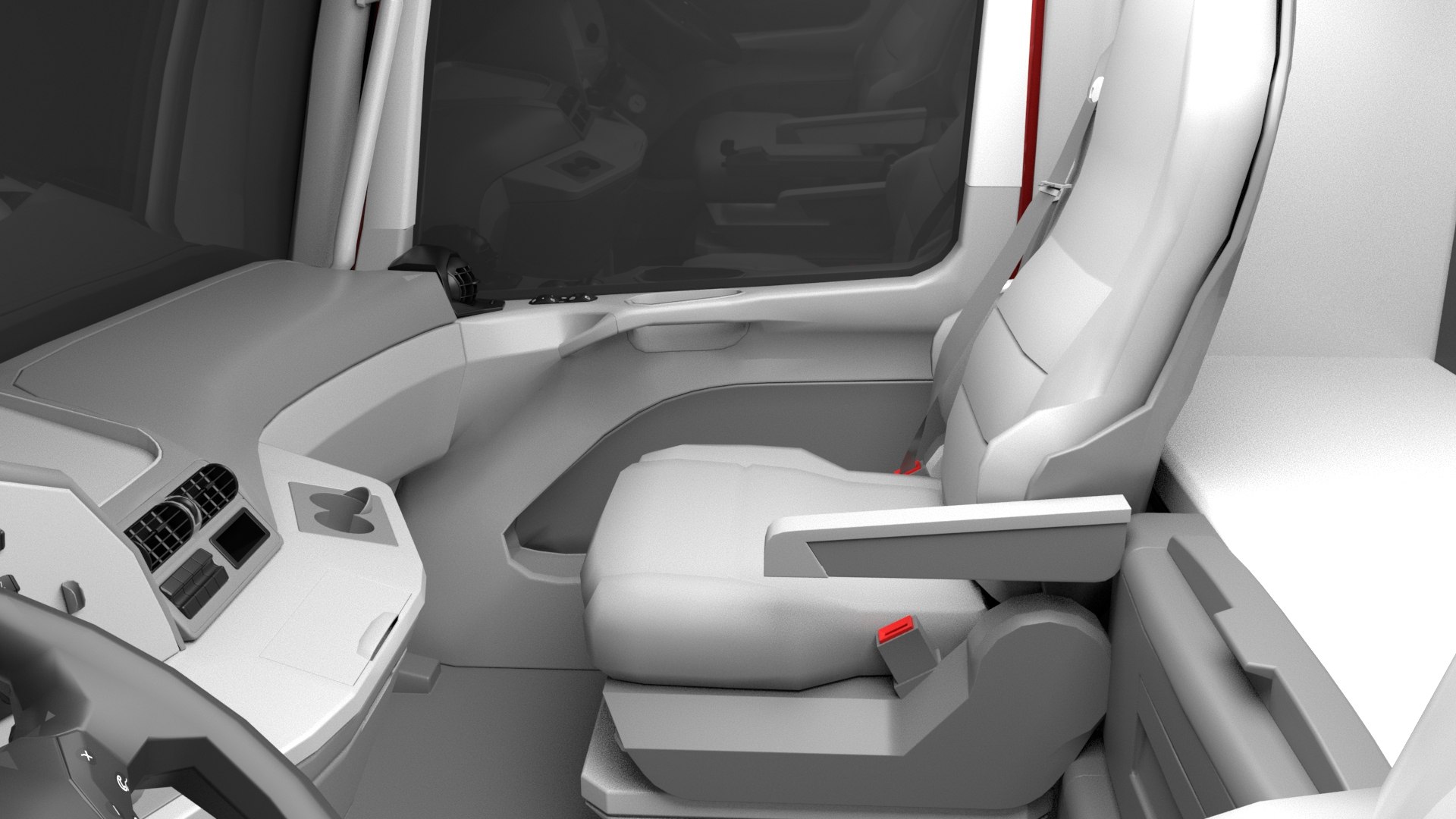 MercedesBenz-Actros Interior 3D Model - TurboSquid 2117997