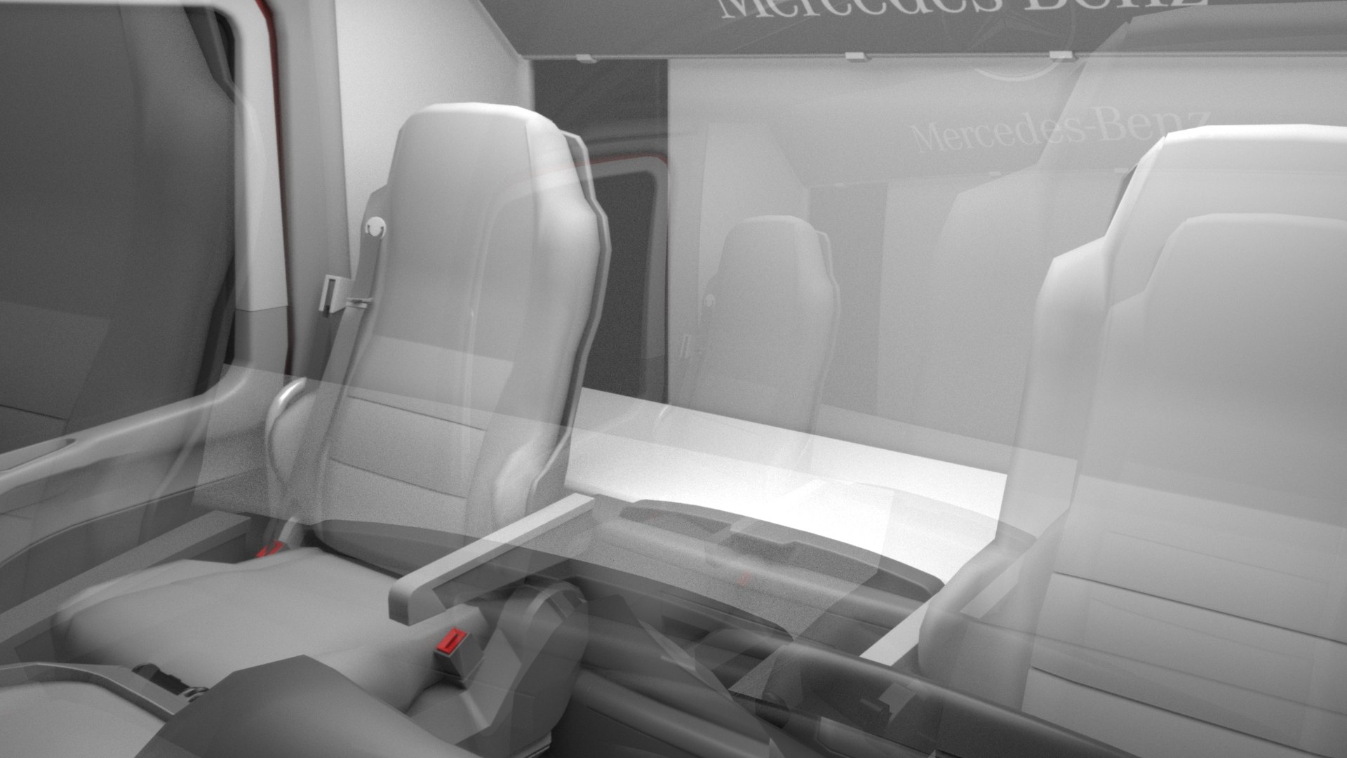 MercedesBenz-Actros Interior 3D Model - TurboSquid 2117997