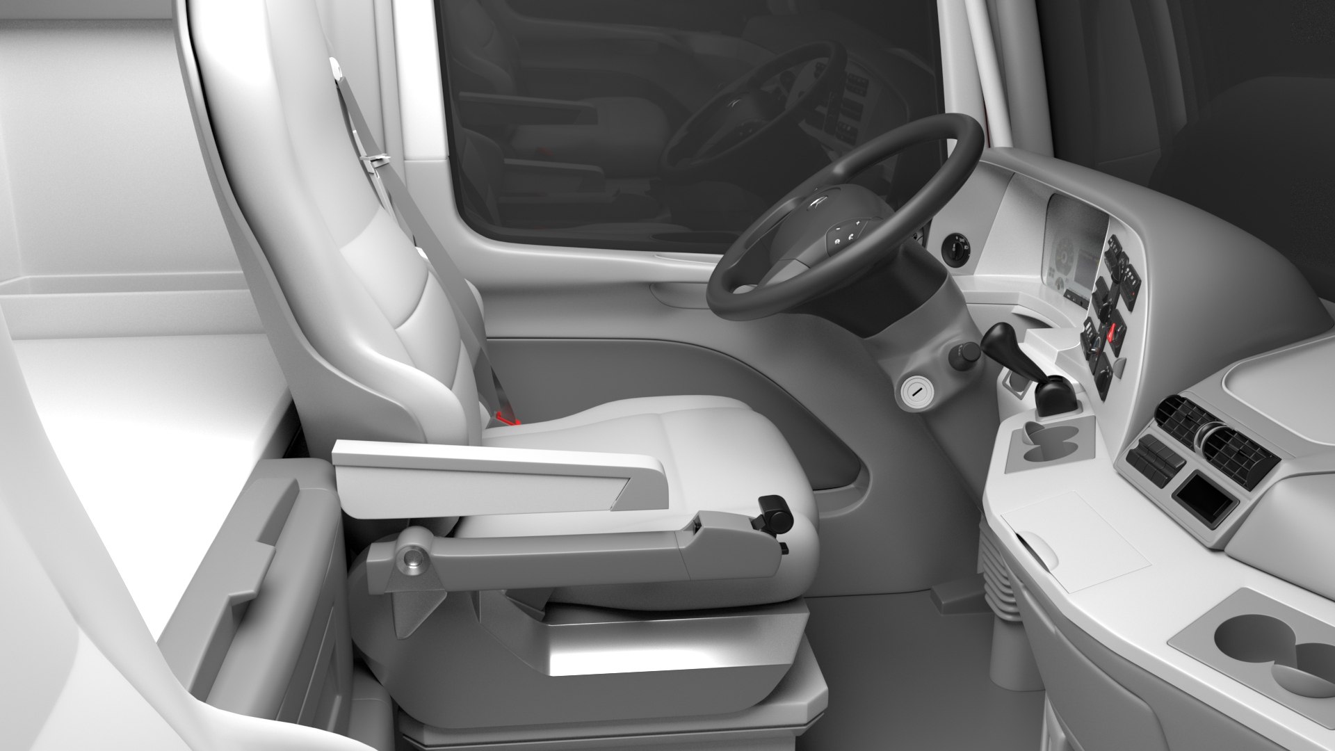 MercedesBenz-Actros Interior 3D Model - TurboSquid 2117997