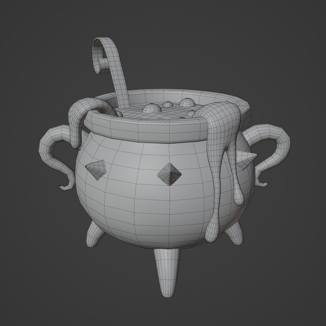 Stylized Witches Cauldron 3D - TurboSquid 1974653