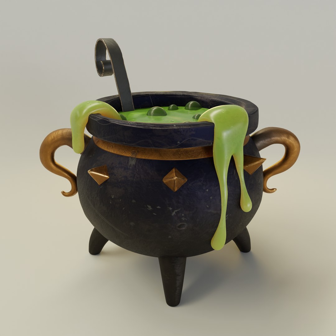 Stylized Witches Cauldron 3D - TurboSquid 1974653
