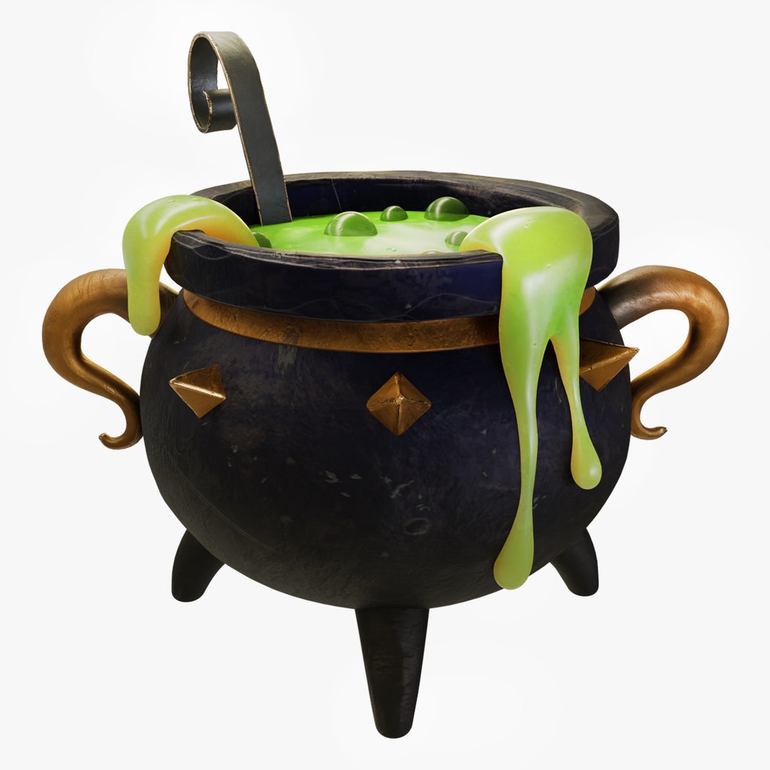 Stylized Witches Cauldron 3D - TurboSquid 1974653