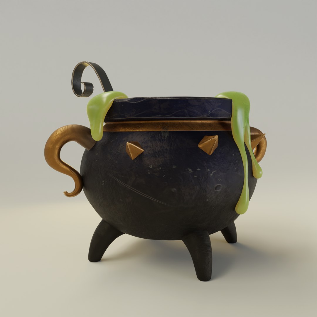 Stylized Witches Cauldron 3D - TurboSquid 1974653