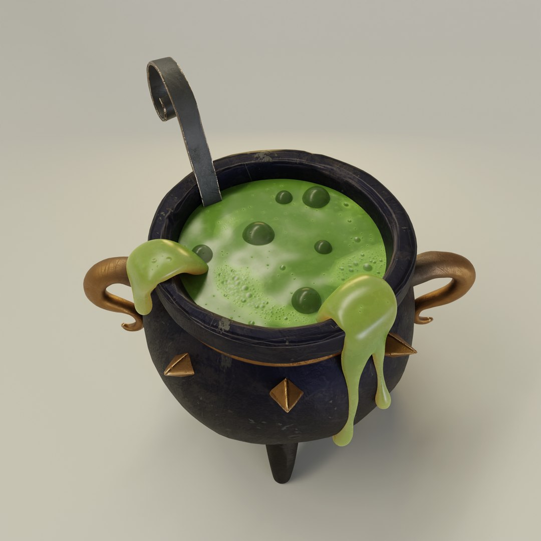 Stylized Witches Cauldron 3D - TurboSquid 1974653