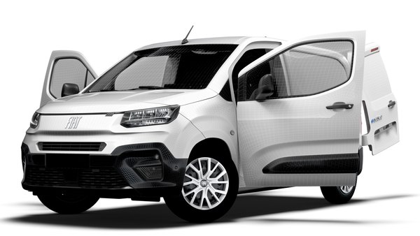 modelo 3d Interior de la furgoneta Stellantis Small E HQ, versión SWB ...