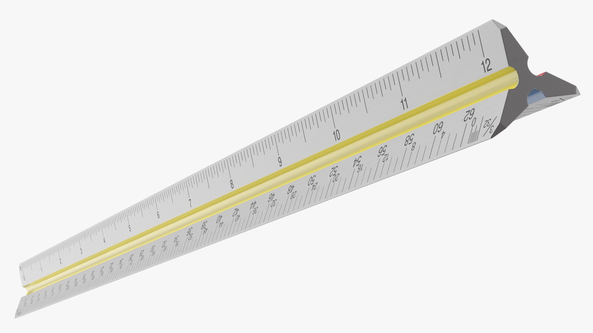 Technical Triangular Scale Ruler Model - TurboSquid 2360020