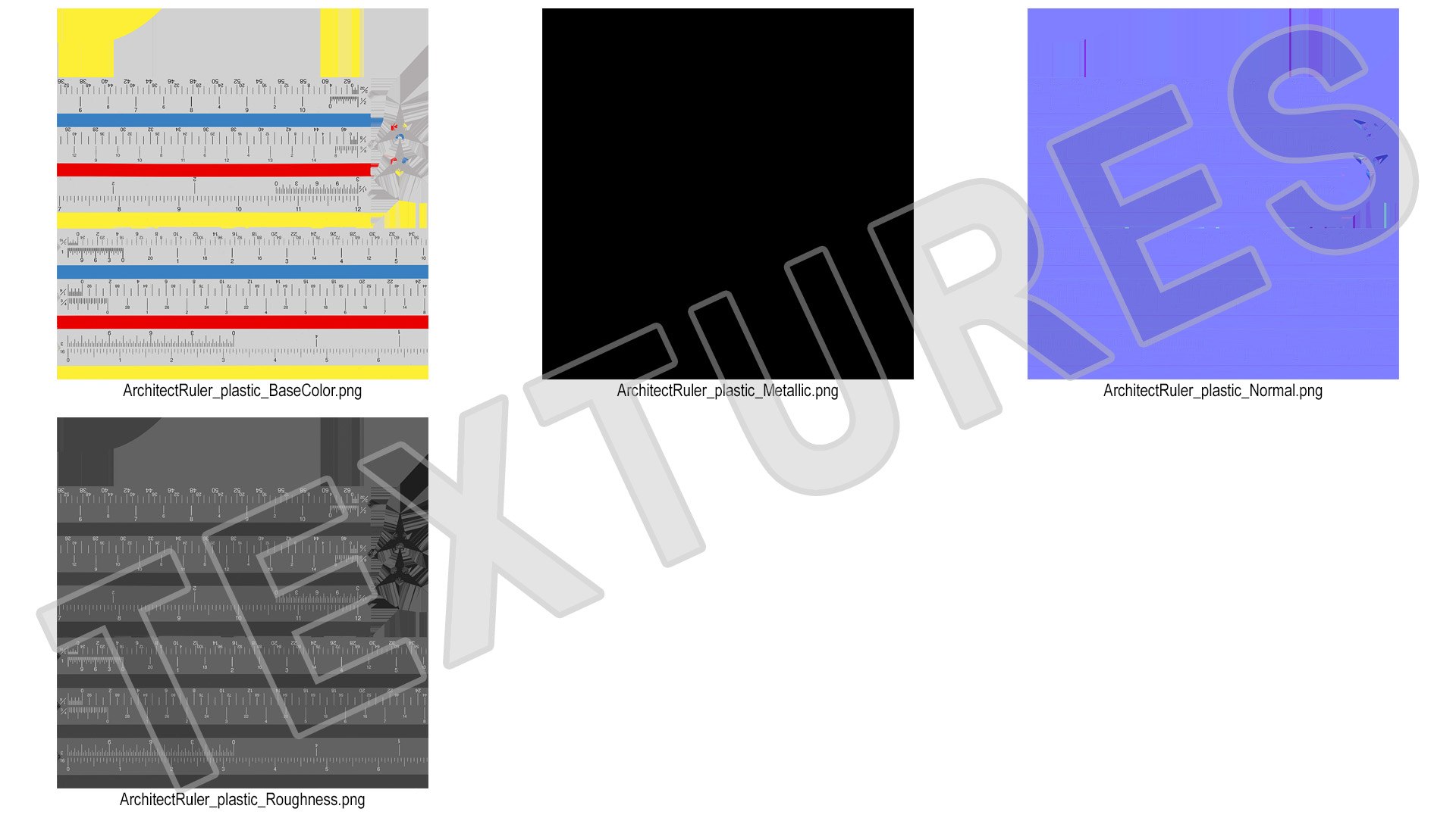 Technical Triangular Scale Ruler Model - TurboSquid 2360020