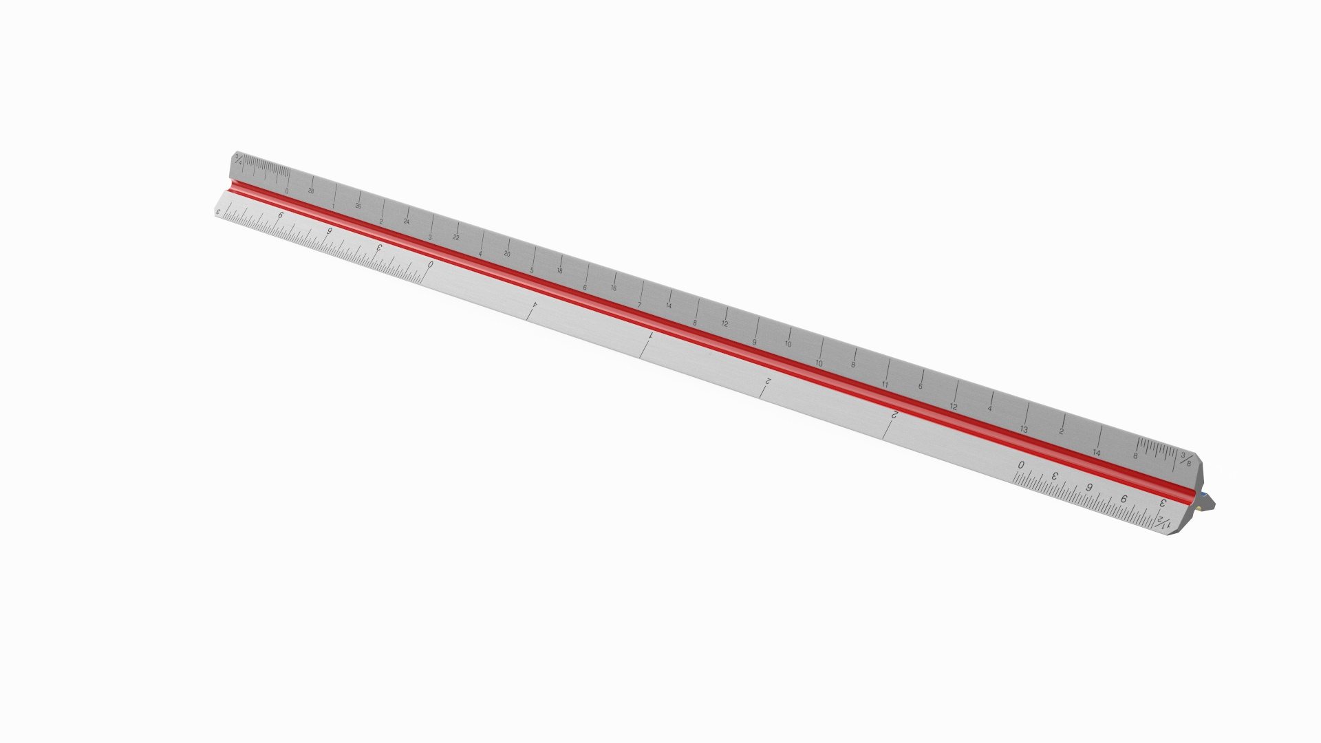 Technical Triangular Scale Ruler Model - TurboSquid 2360020