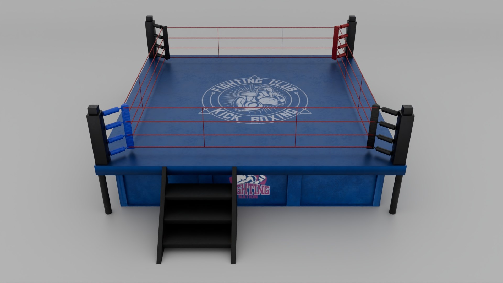 3Dmodel Boxingring Sportsarena Combatsports Boxingarena 3Drendering ...