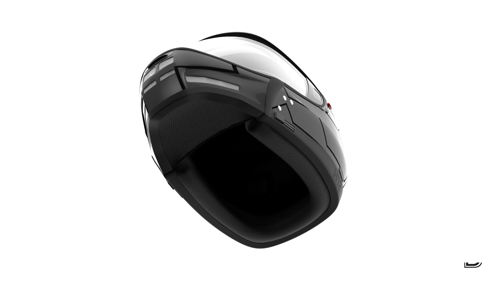 3D Grey Modular Helmet H12 Model - TurboSquid 1979450