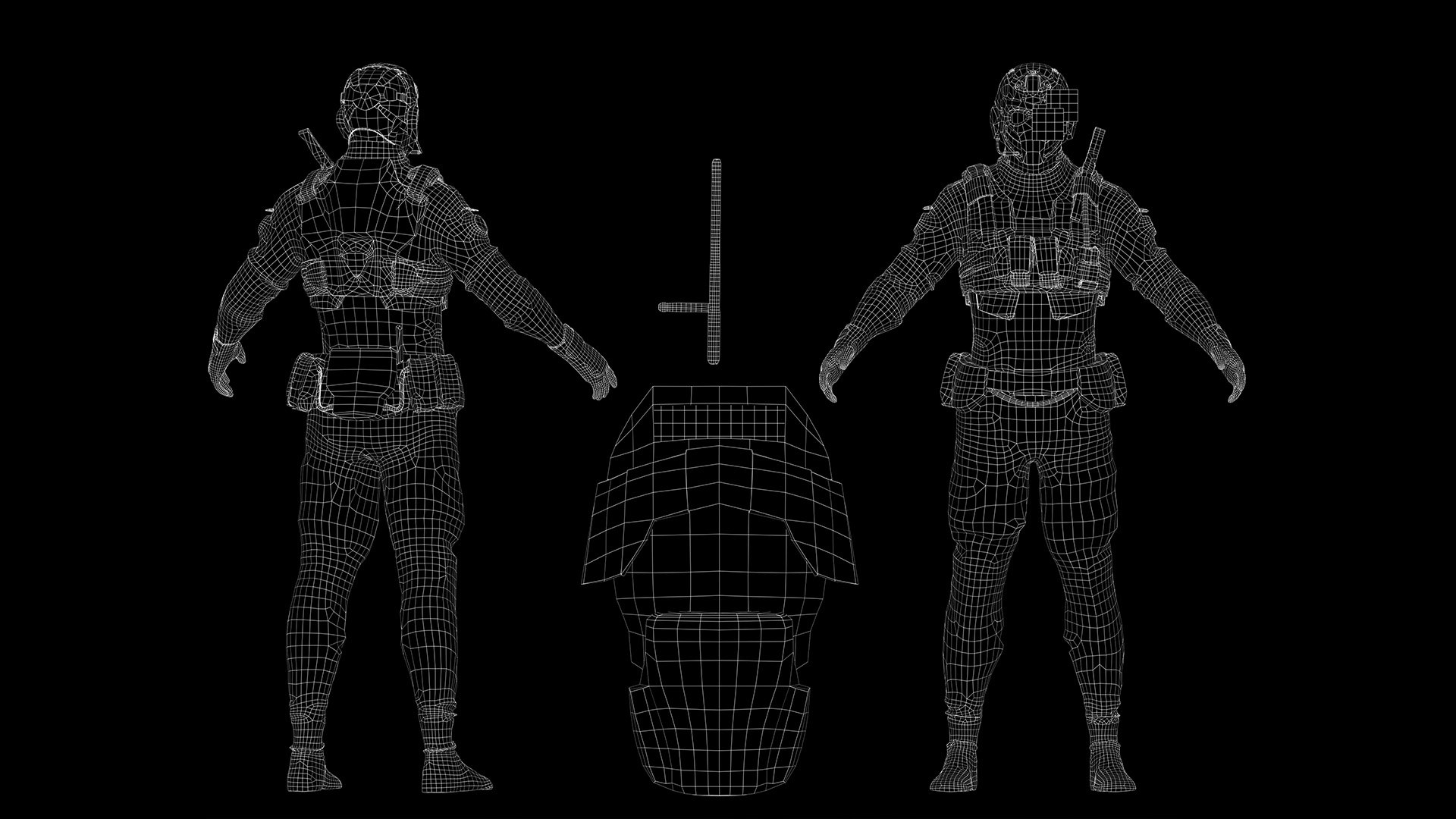 Sci Fi Riot Soldier 3D Model - TurboSquid 2381269