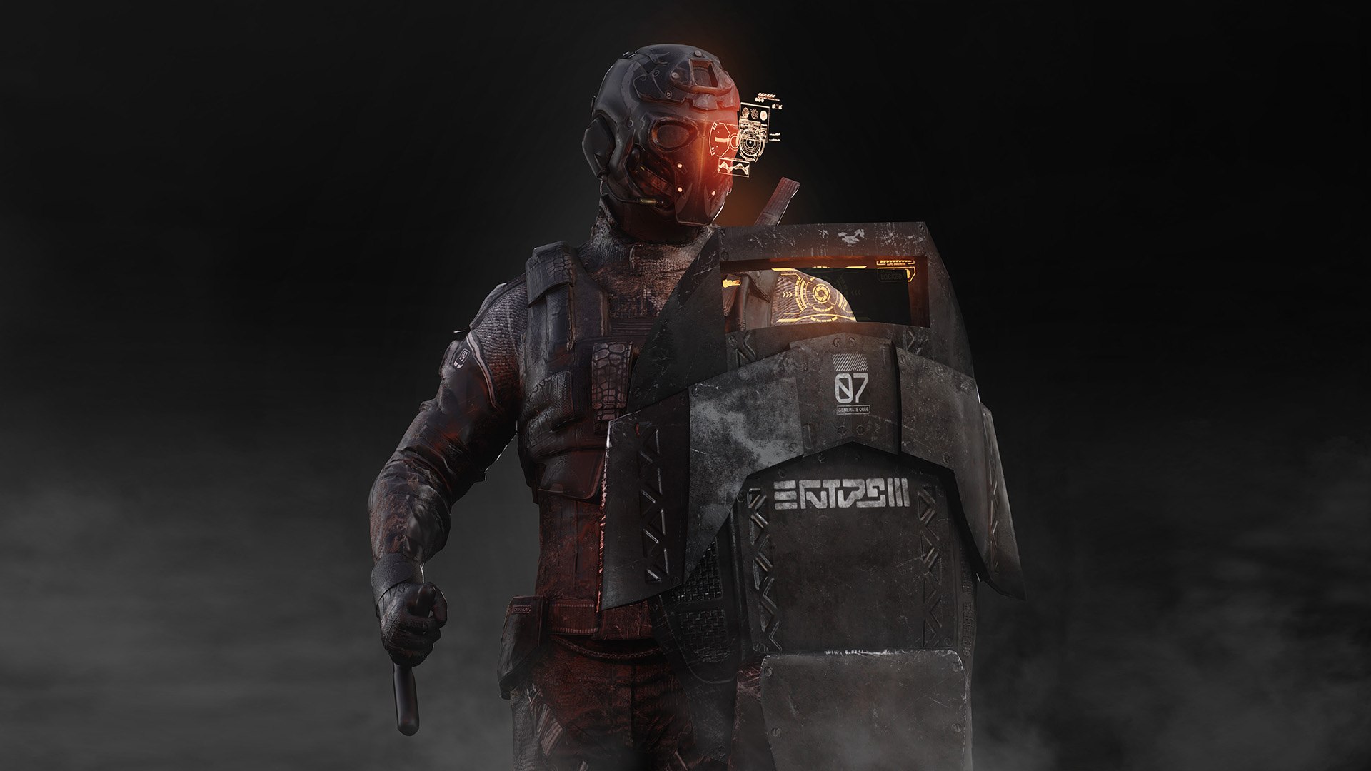 Sci Fi Riot Soldier 3D Model - TurboSquid 2381269