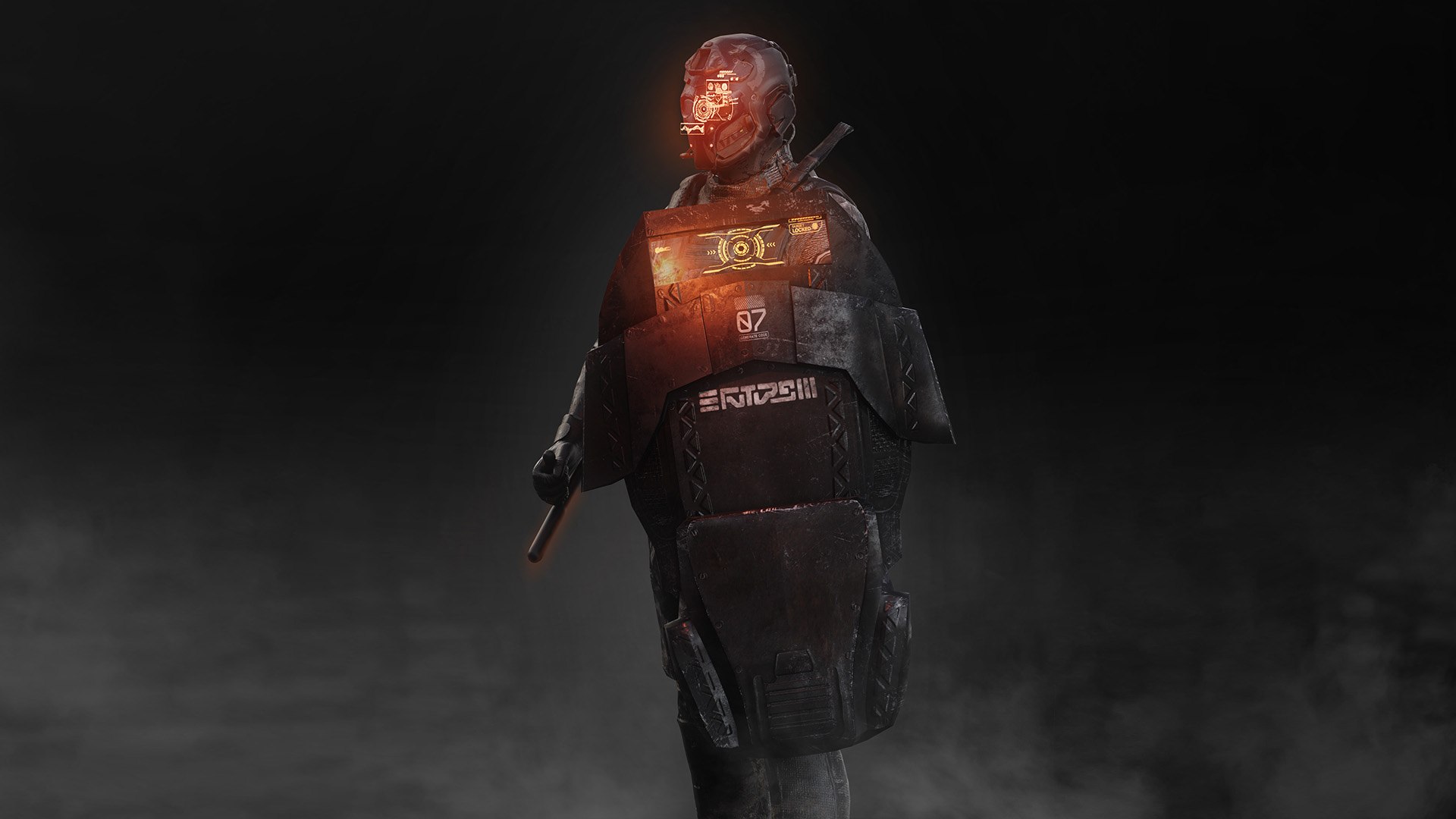 Sci Fi Riot Soldier 3D Model - TurboSquid 2381269