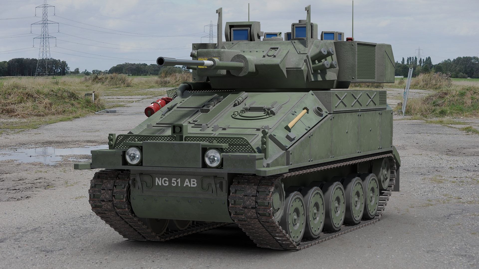 3D FV 107 Scimitar Mk2 - TurboSquid 2423512