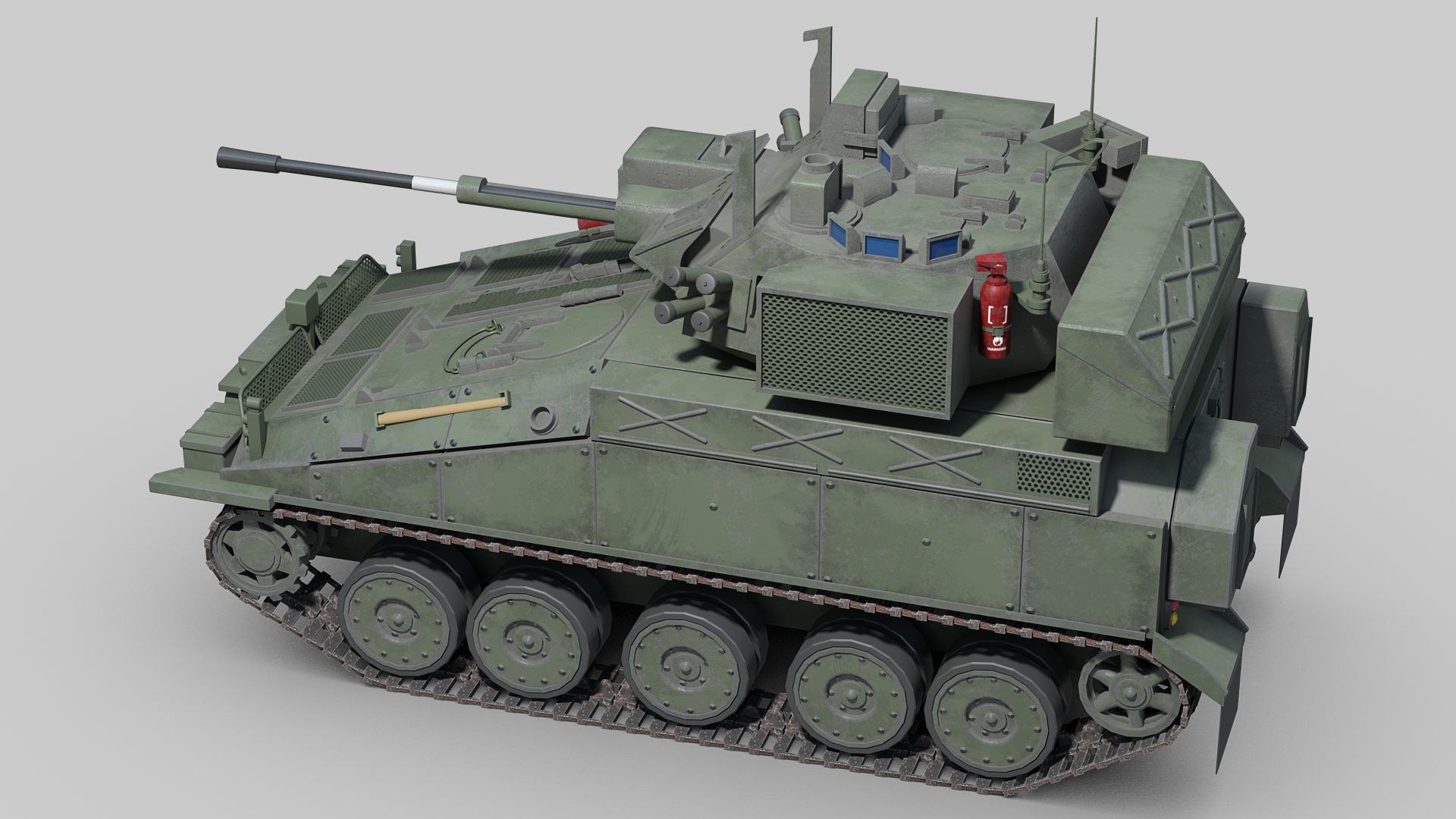 3D FV 107 Scimitar Mk2 - TurboSquid 2423512