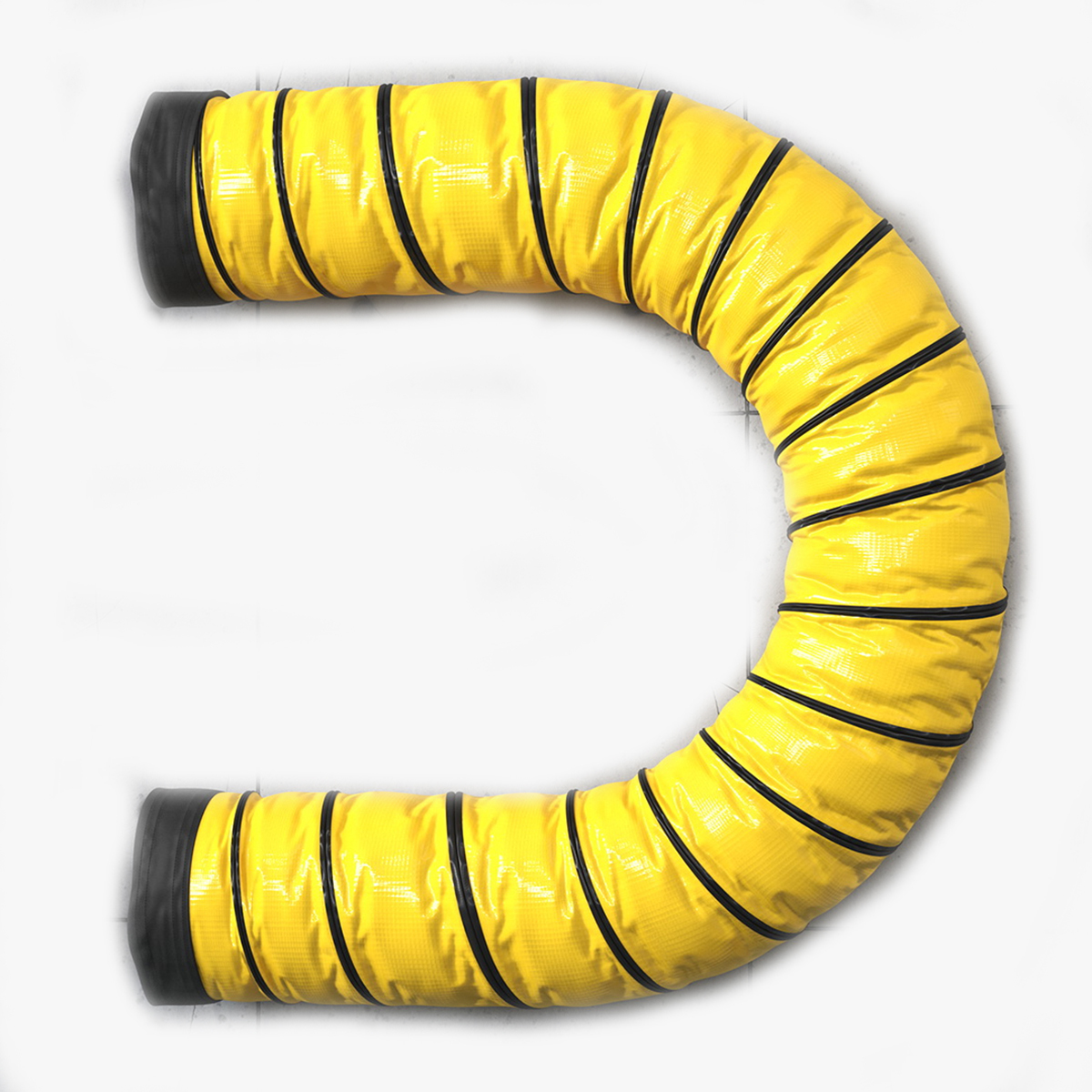 PVC Coated Fabric Flexible Duct Rigged for Cinema 4D 3D model ...