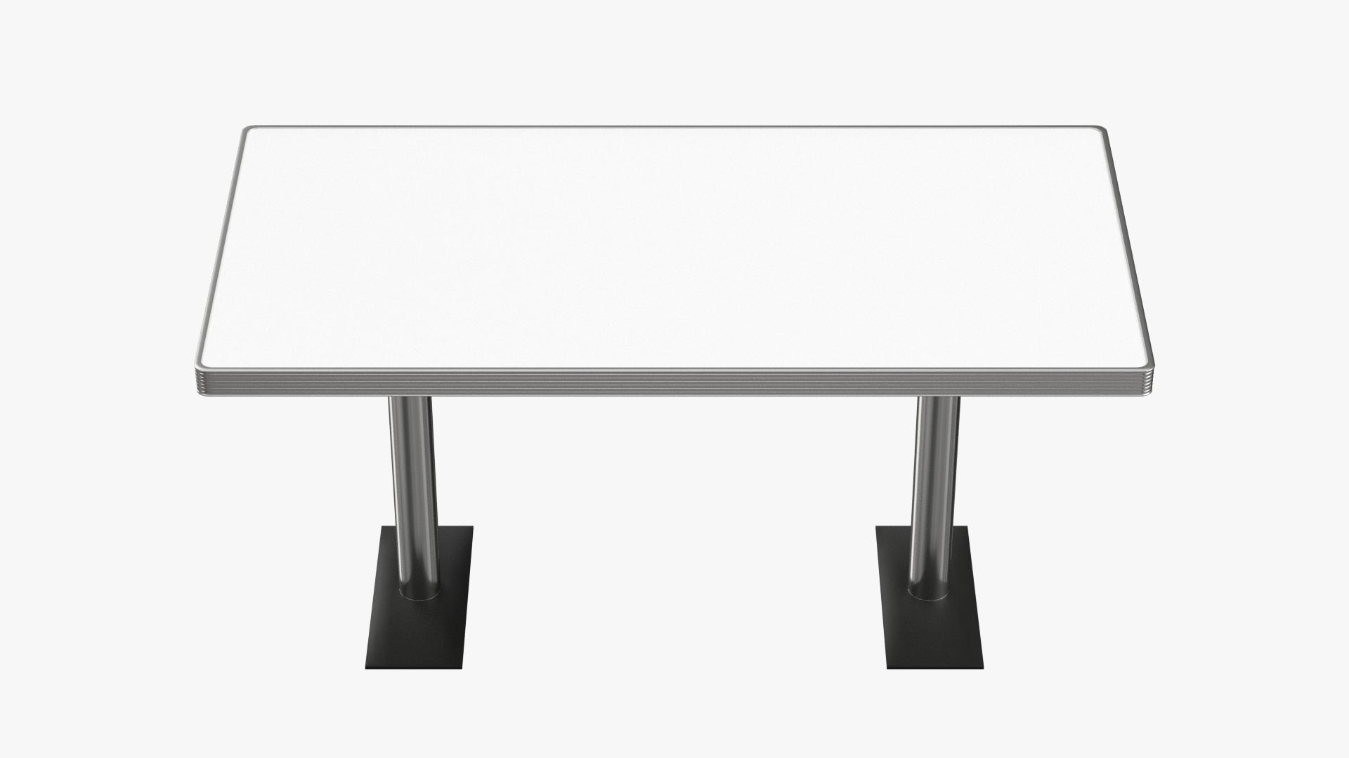 3D Model Diner Booth Table 2 - TurboSquid 1940462