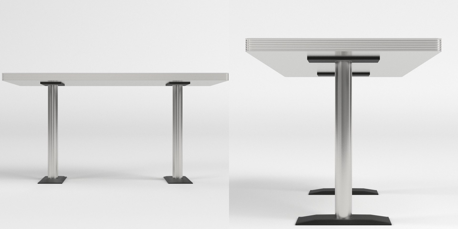 3D Model Diner Booth Table 2 - TurboSquid 1940462