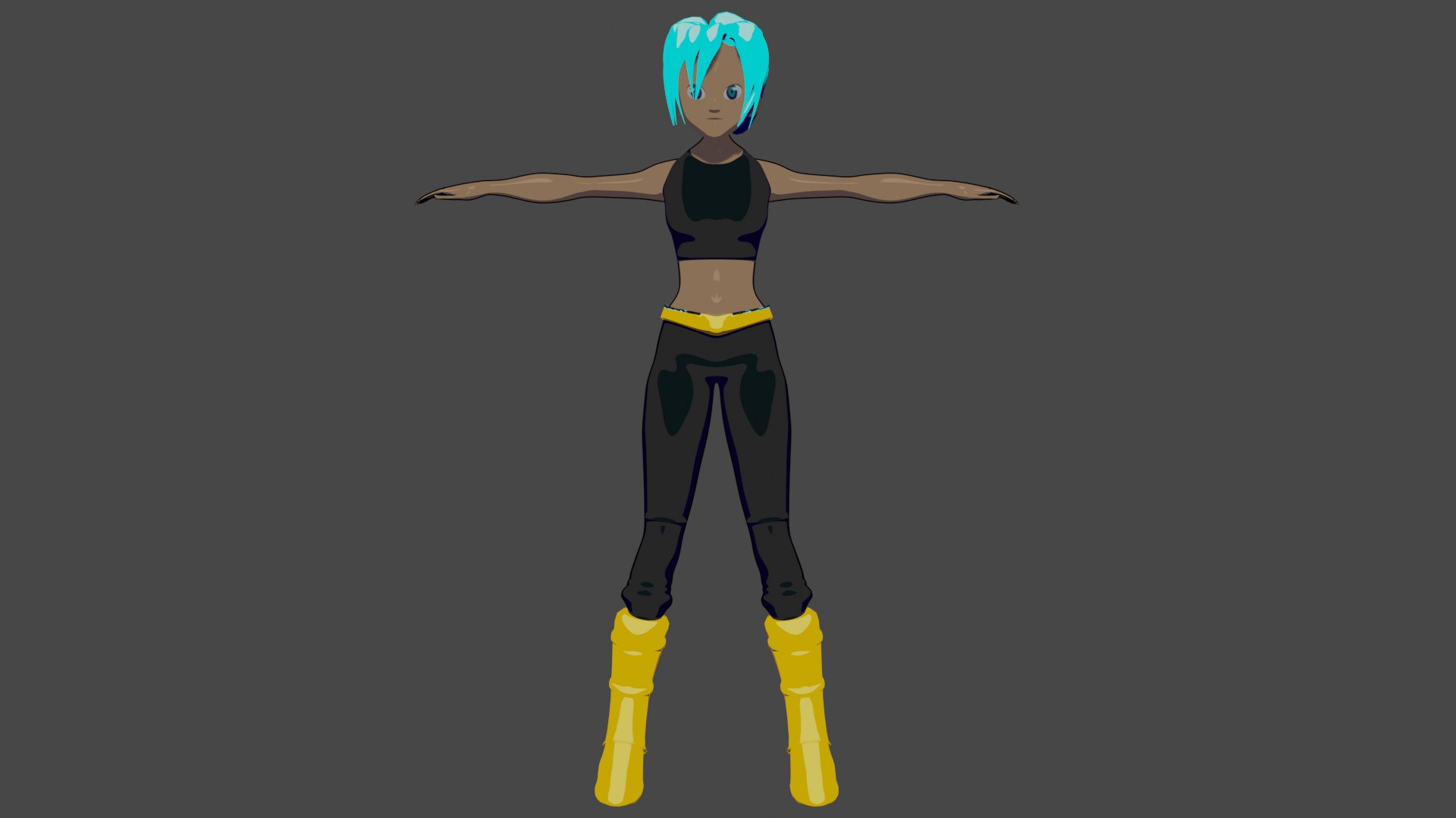 Female With Anime Shaders 3D Model - TurboSquid 1753767