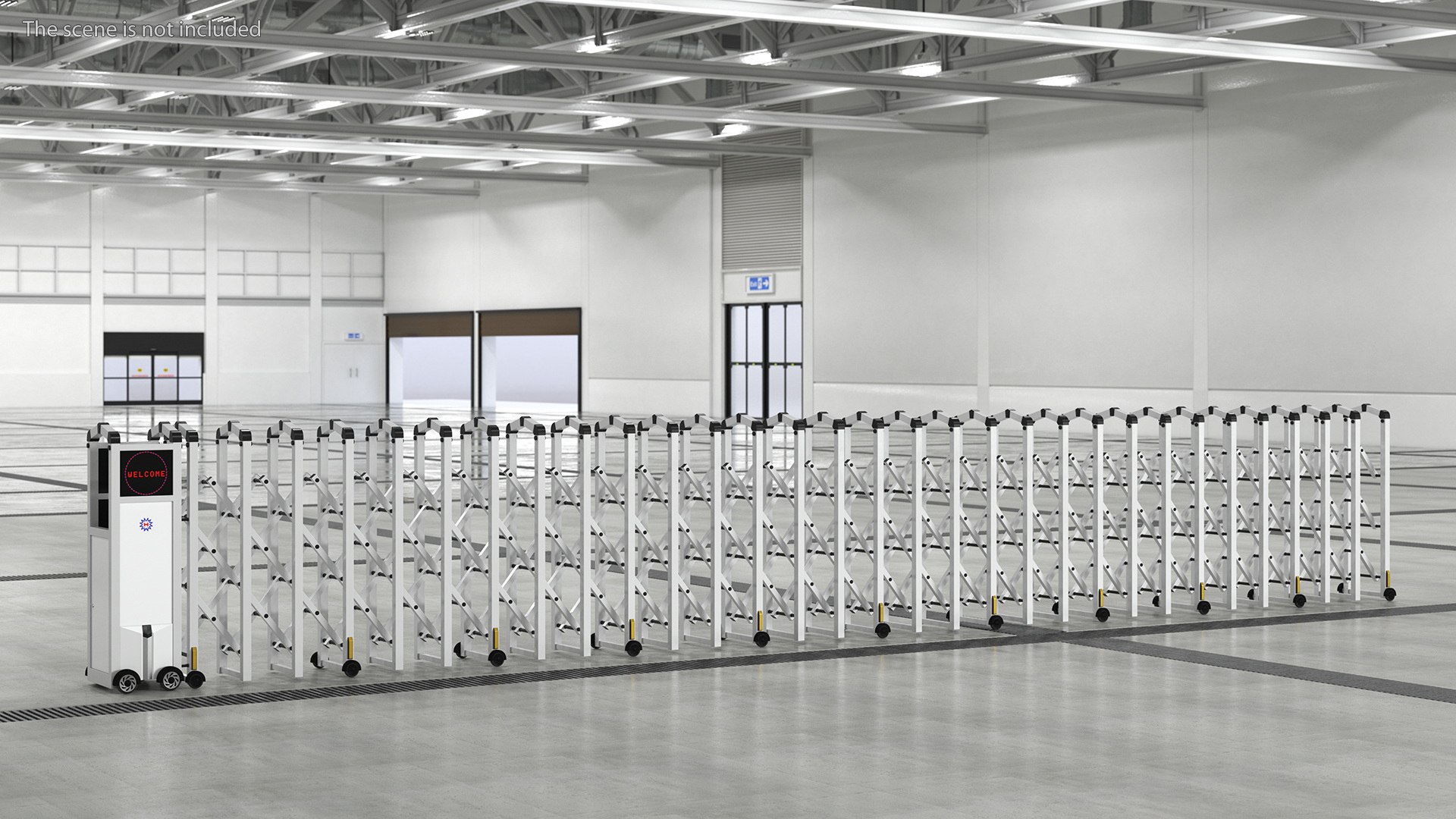 Electric Sliding Retractable Gate 3D Model - TurboSquid 2206600